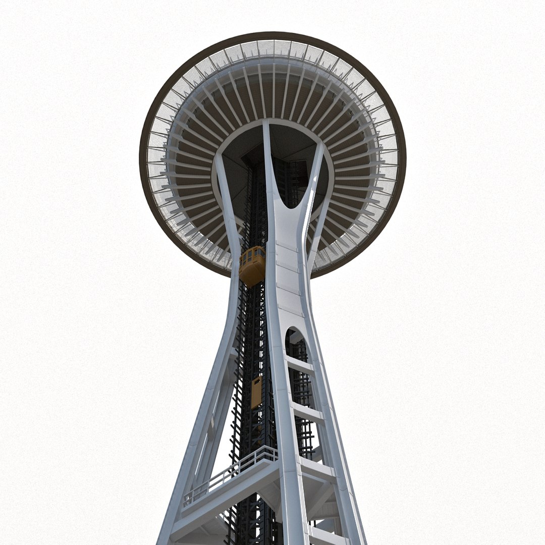 3d tower space needle