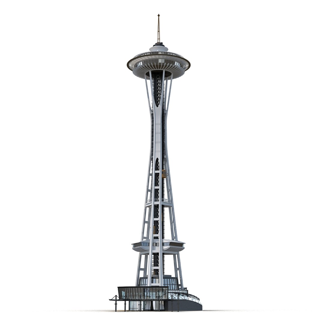 3d tower space needle
