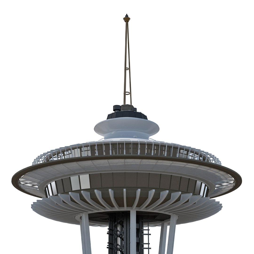 3d tower space needle