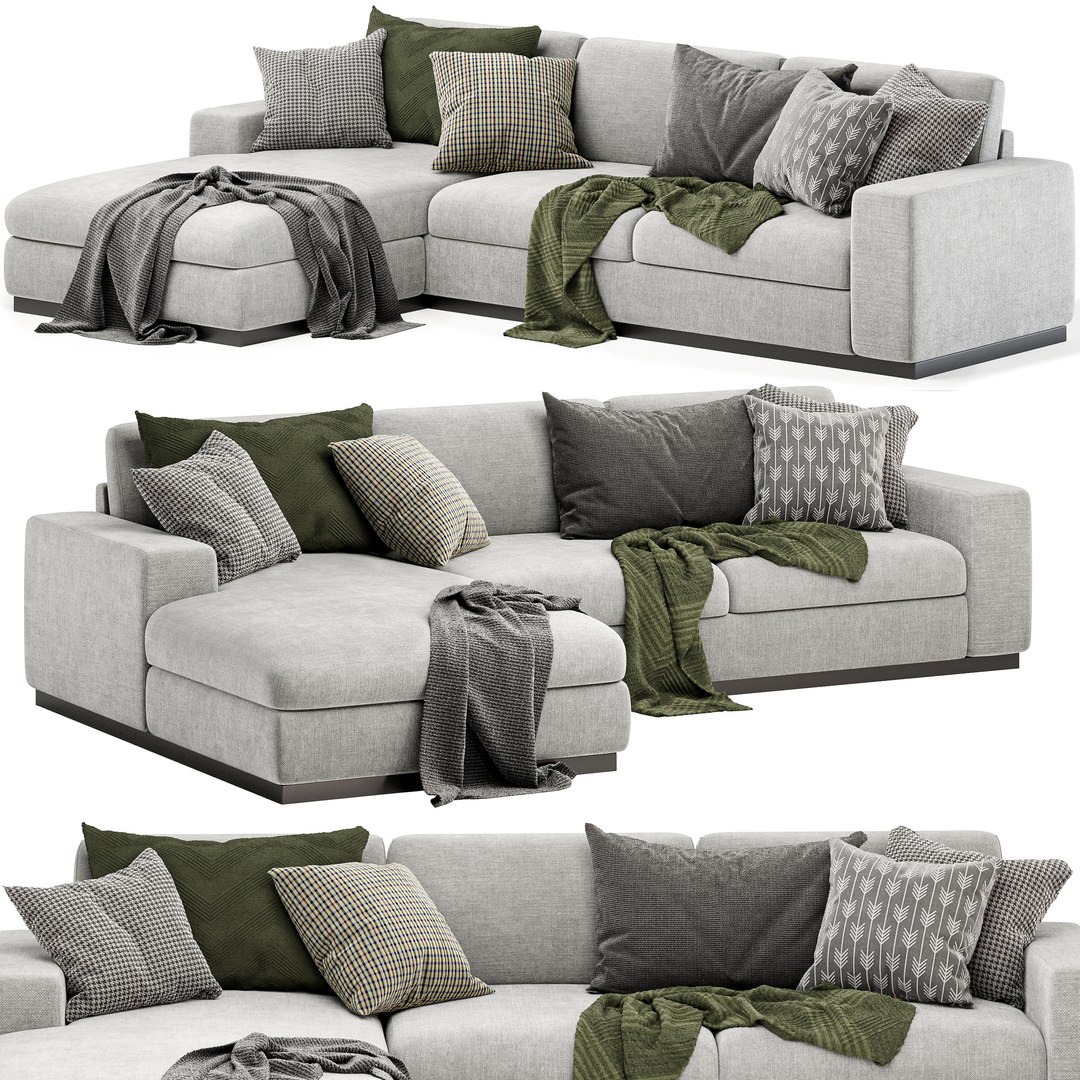 Noah Sectional Sofa 3D Model - TurboSquid 2140887