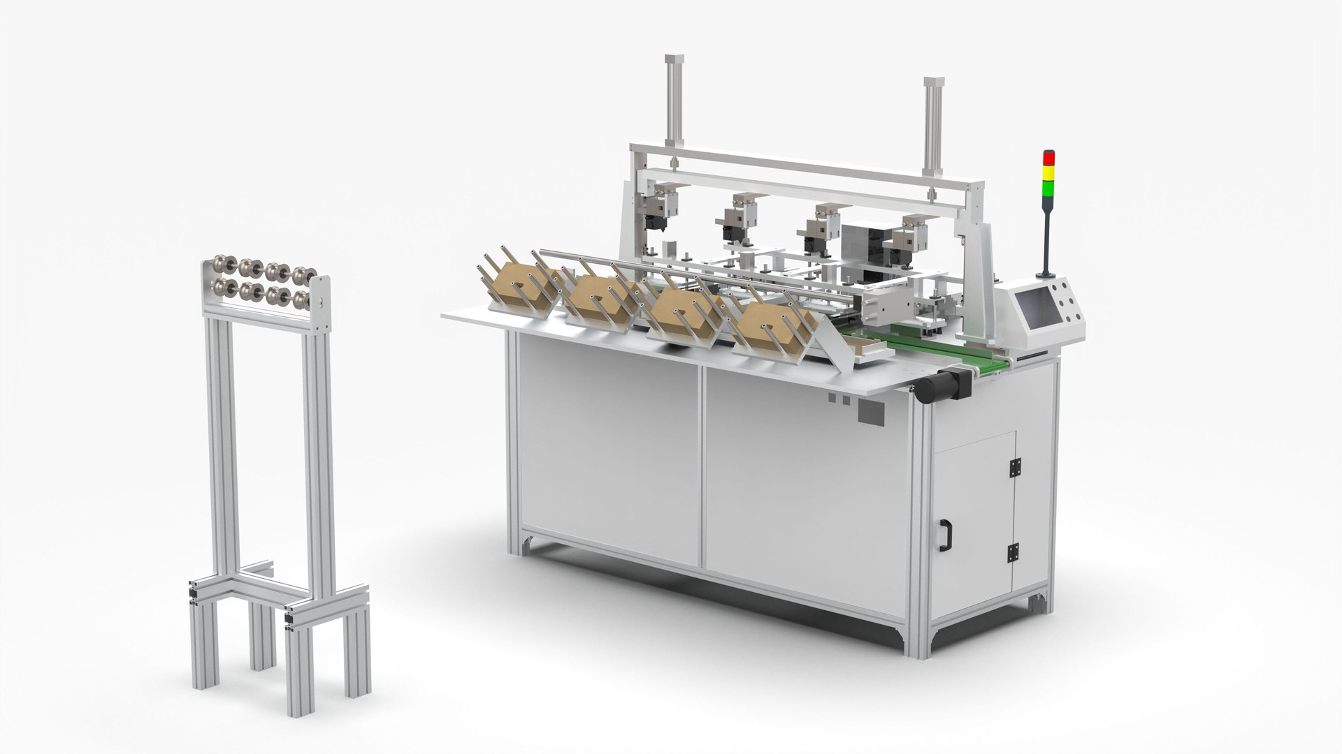 3D Automatic Wet Tissue Paper Packaging Machine - TurboSquid 2013630