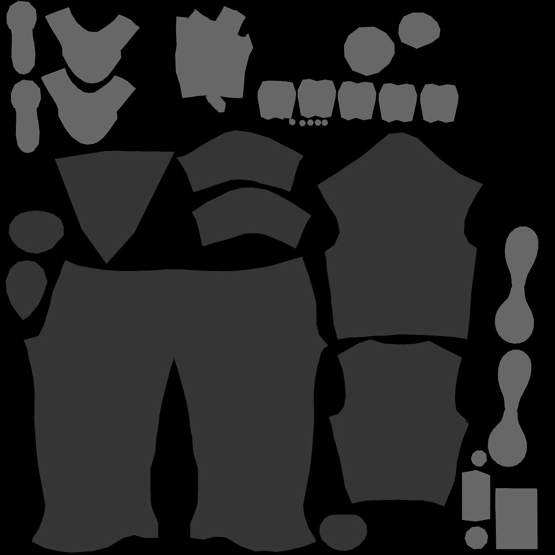 3D Model Mens Police Uniform Set - TurboSquid 1916602