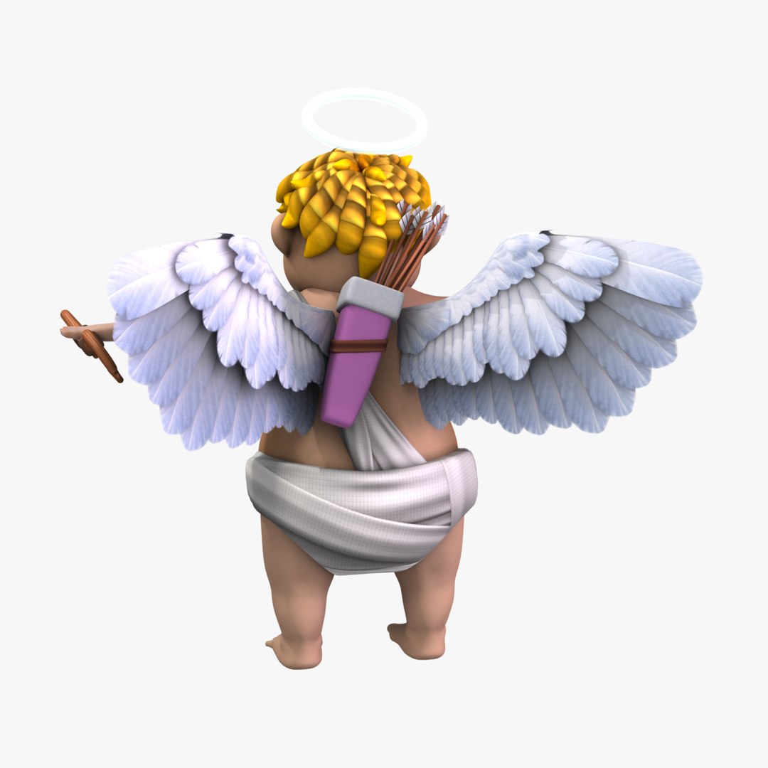 Rigged Angel 3d Model