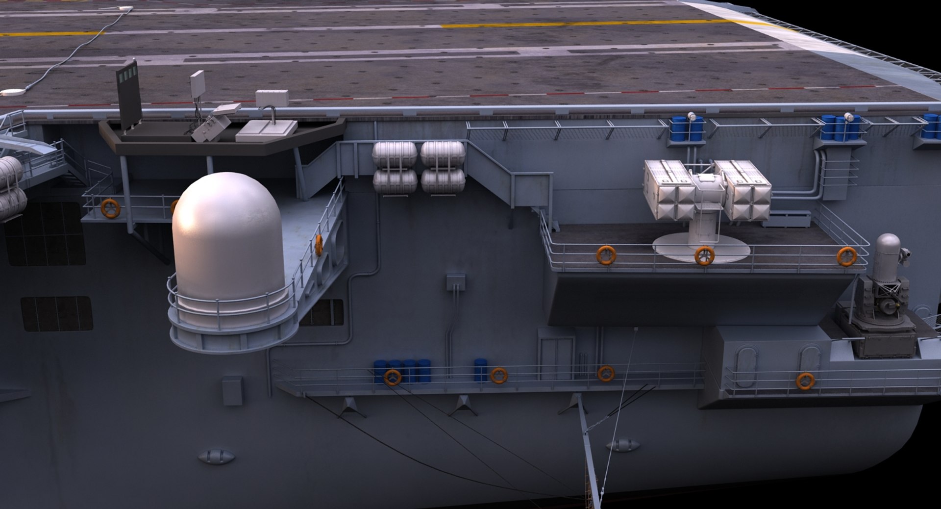 3d uss aircraft carrier model