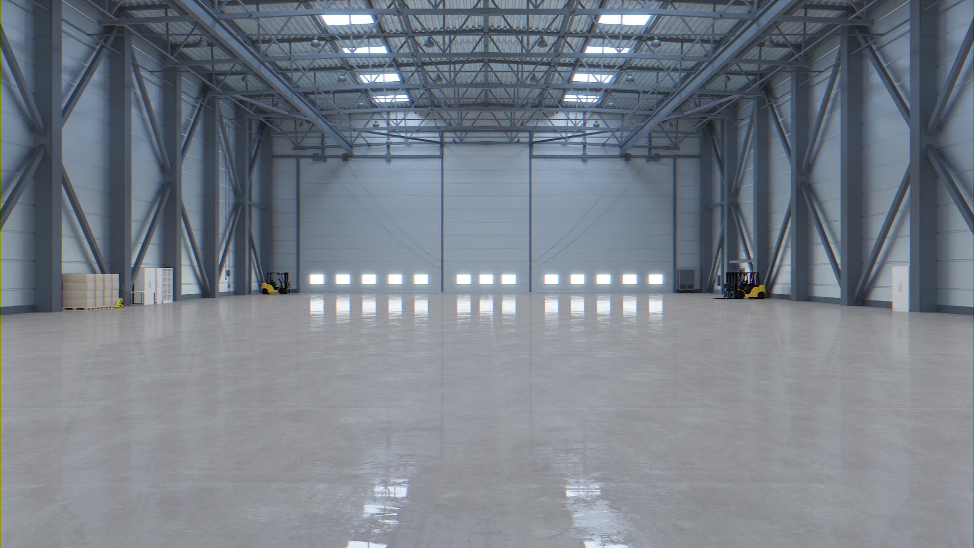 Interior Hangar Model - TurboSquid 1676199