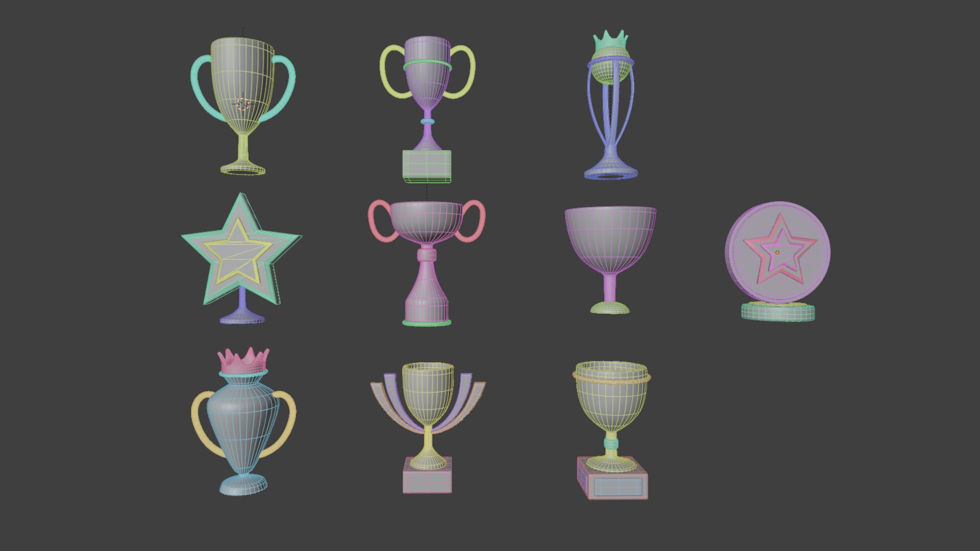 3D Gold Trophy model - TurboSquid 2173228