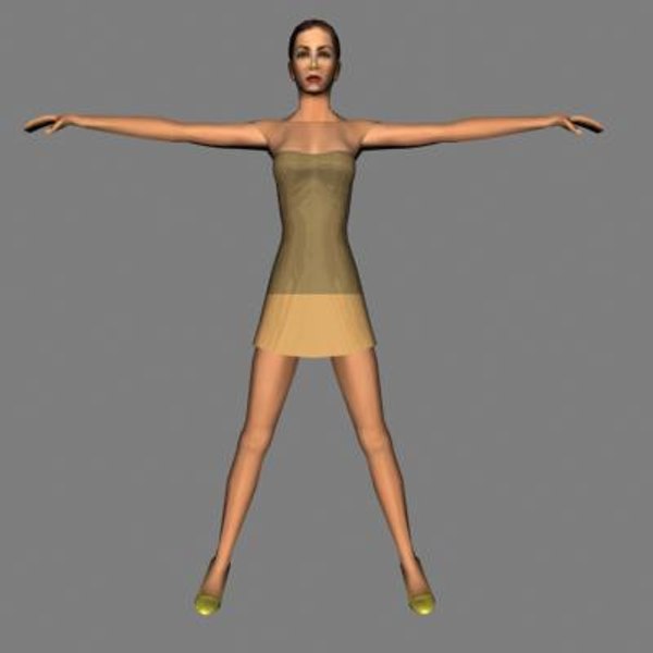 human female 3d model
