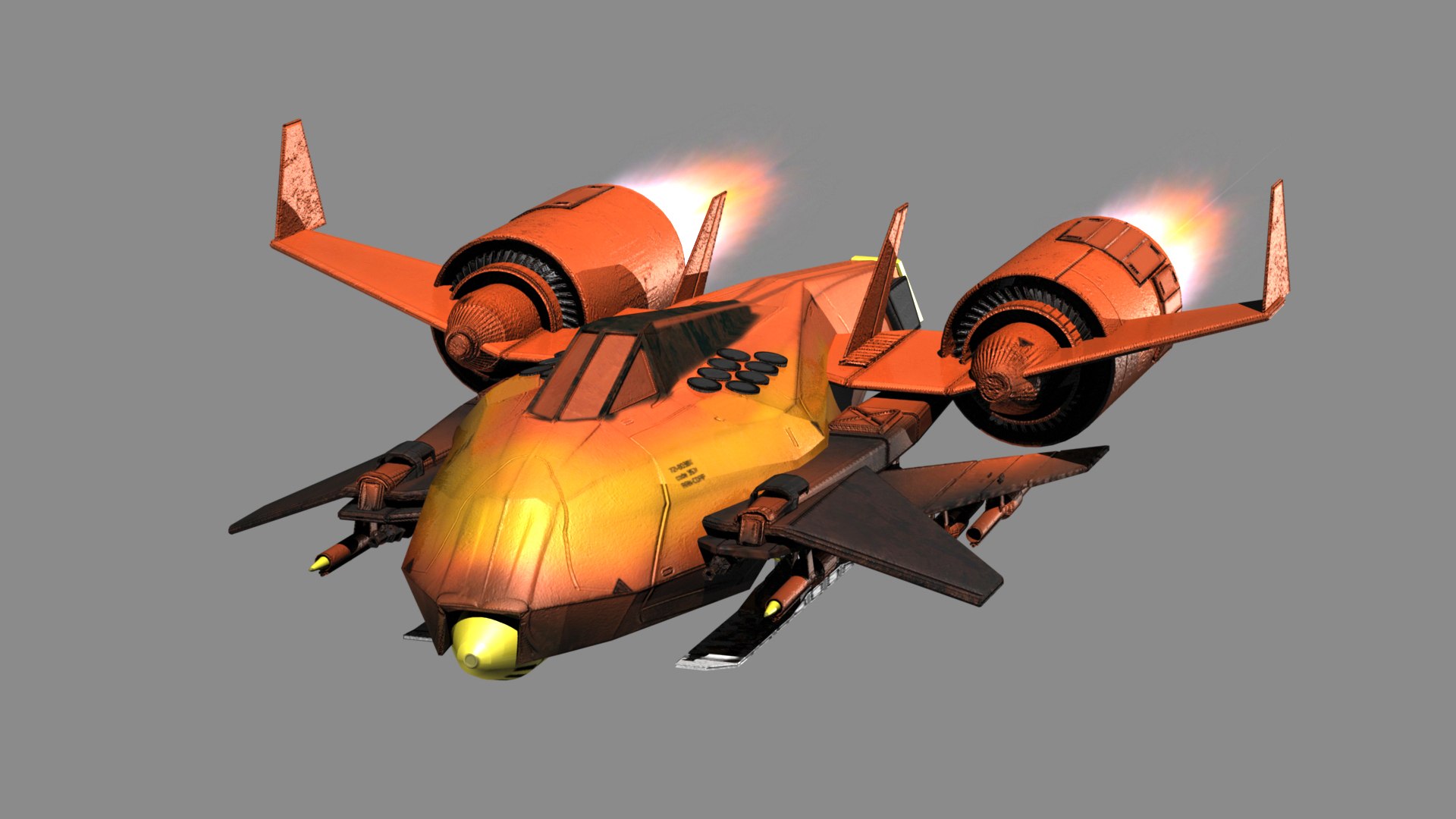 3D Attack Bomber - TurboSquid 1972797