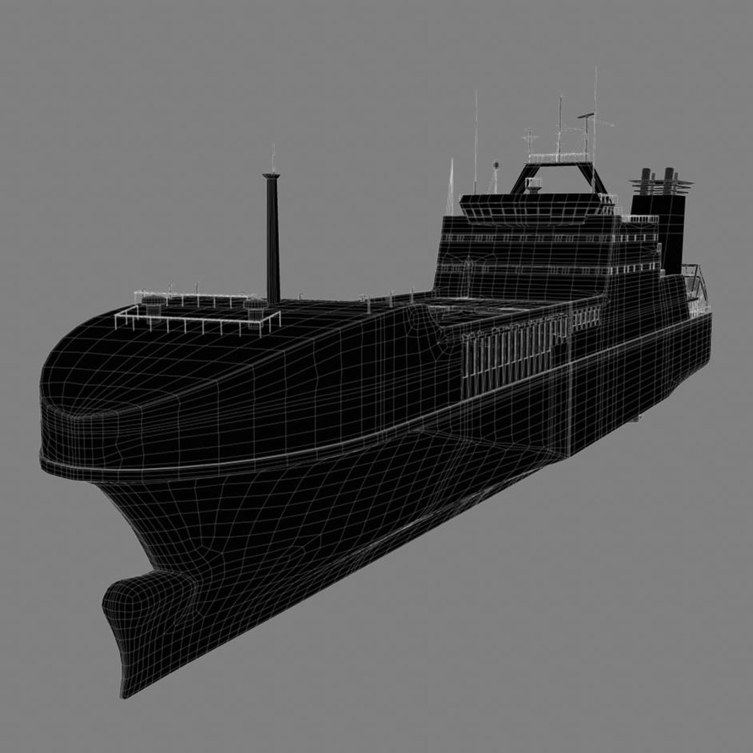 Tanker Ship 3d Obj