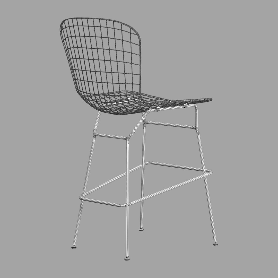 3D Model Zuo Wire Barstool - TurboSquid 2245282