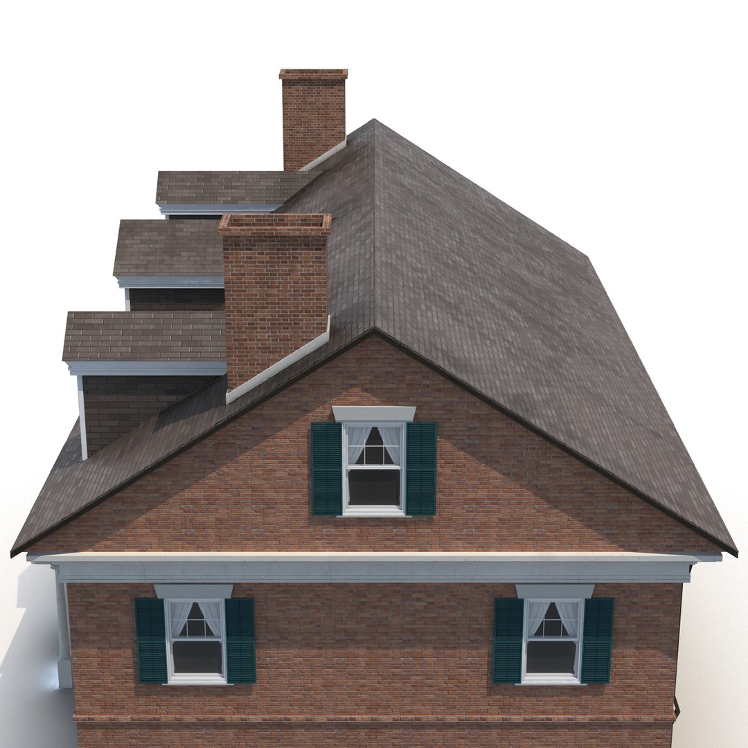 3d model colonial house build