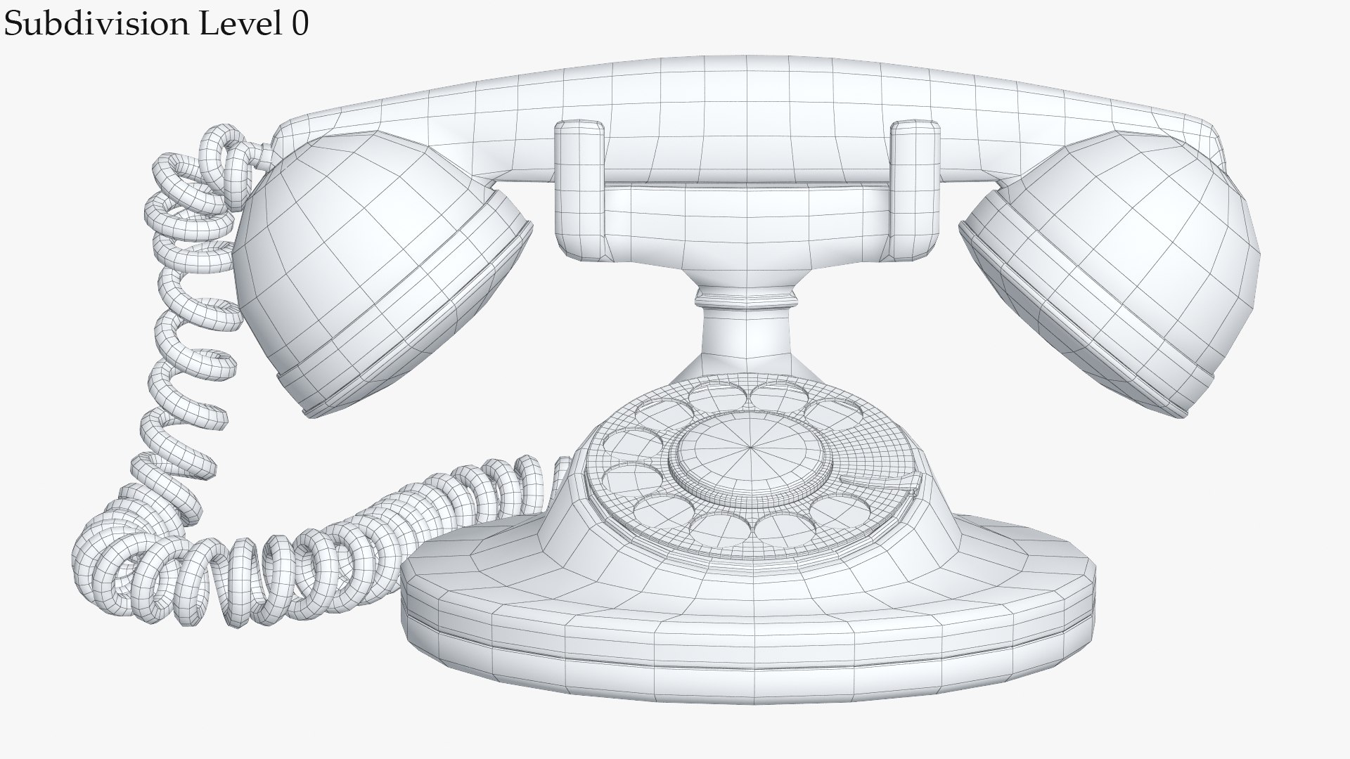 3d Model Retro Phone