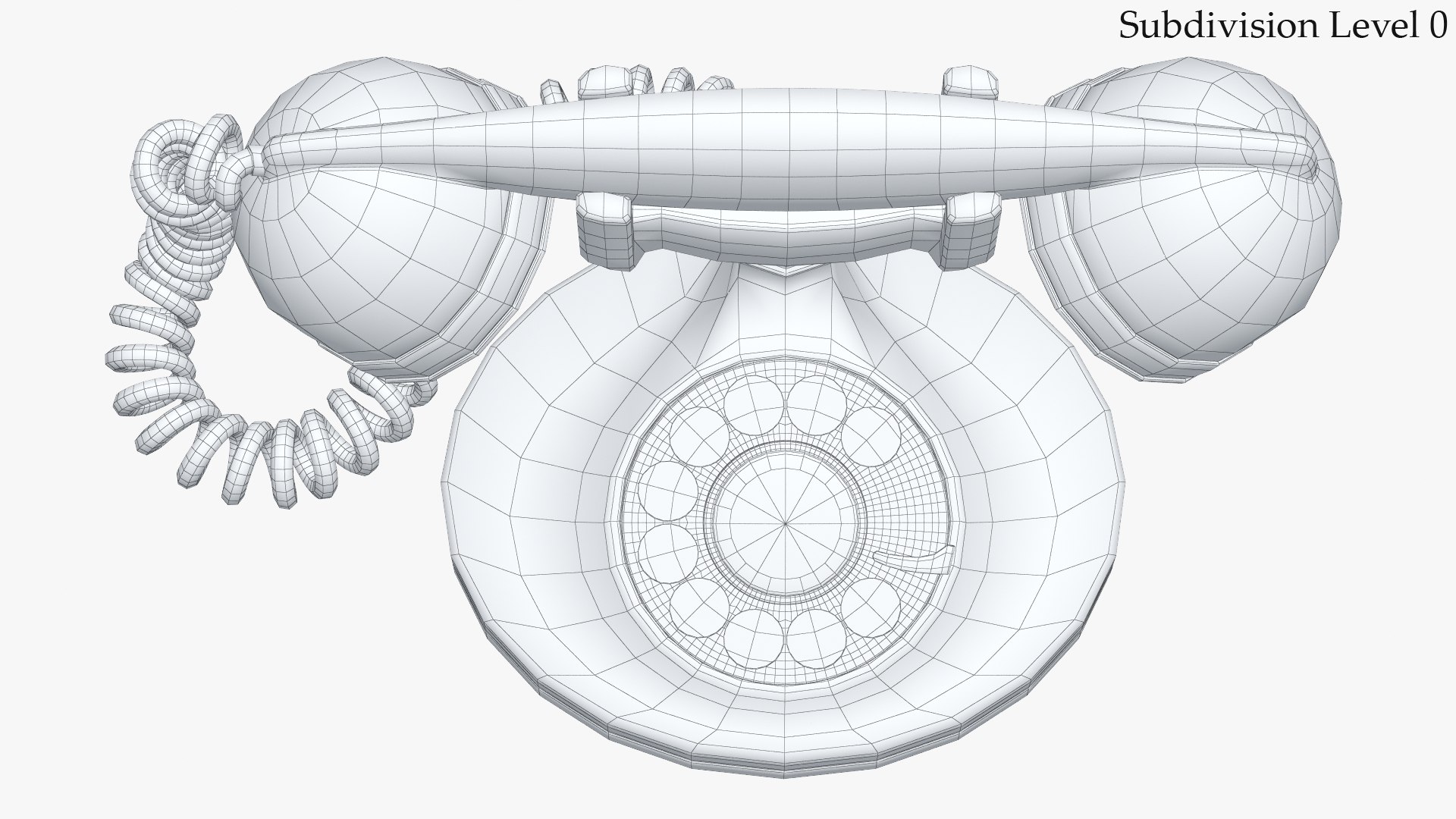 3d Model Retro Phone