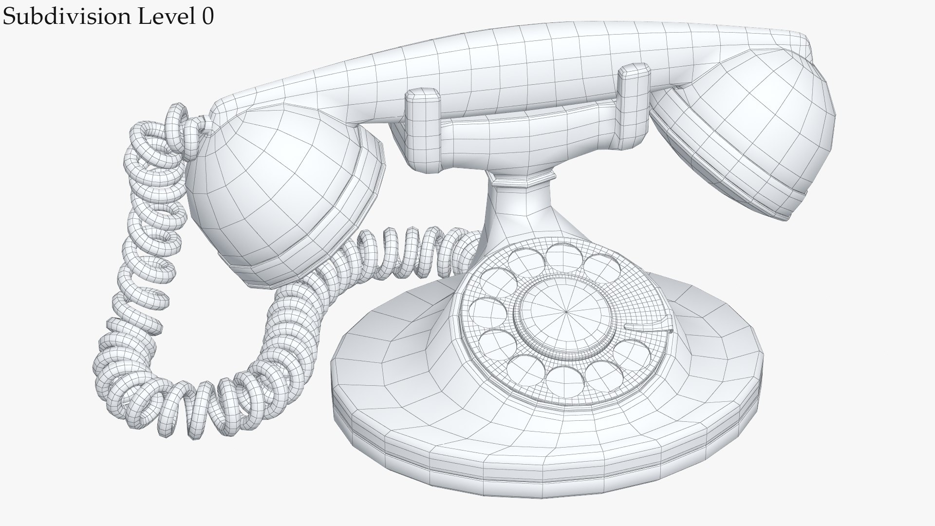 3d Model Retro Phone