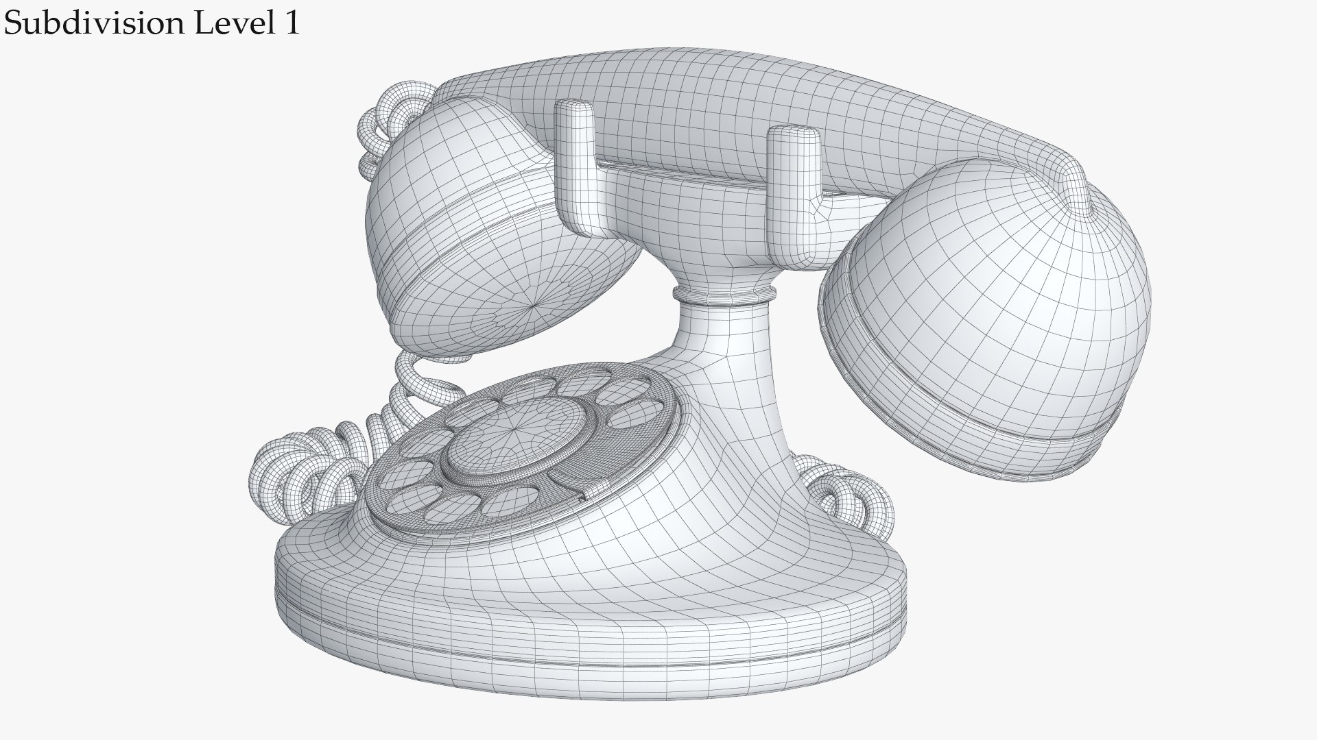 3d Model Retro Phone