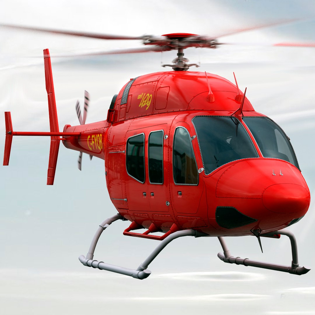 bell 429 helicopter interior 3d 3ds