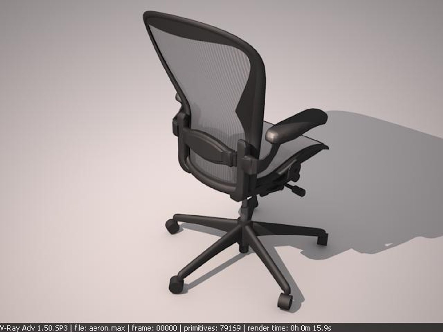 3d aeron chair