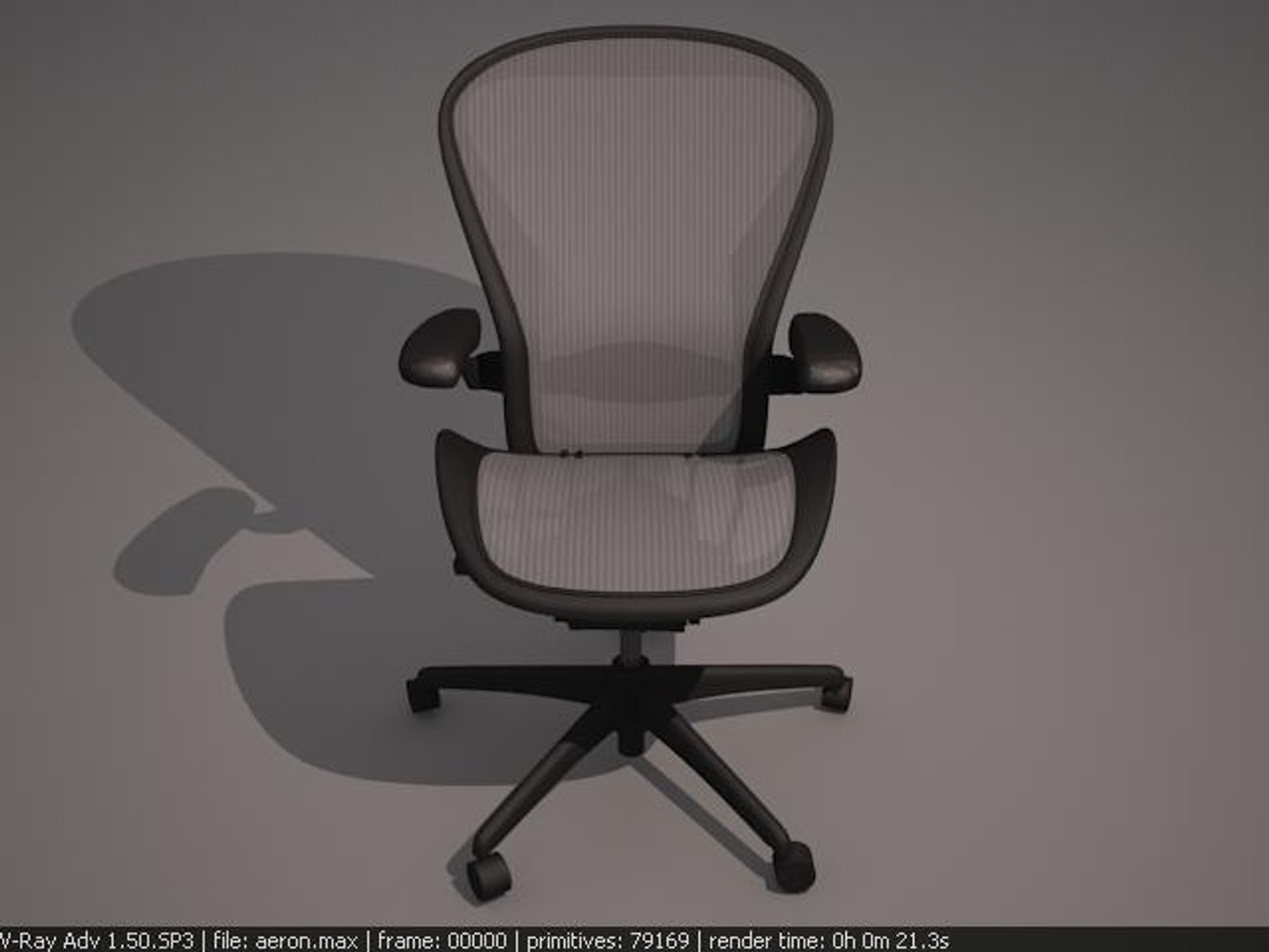 3d aeron chair