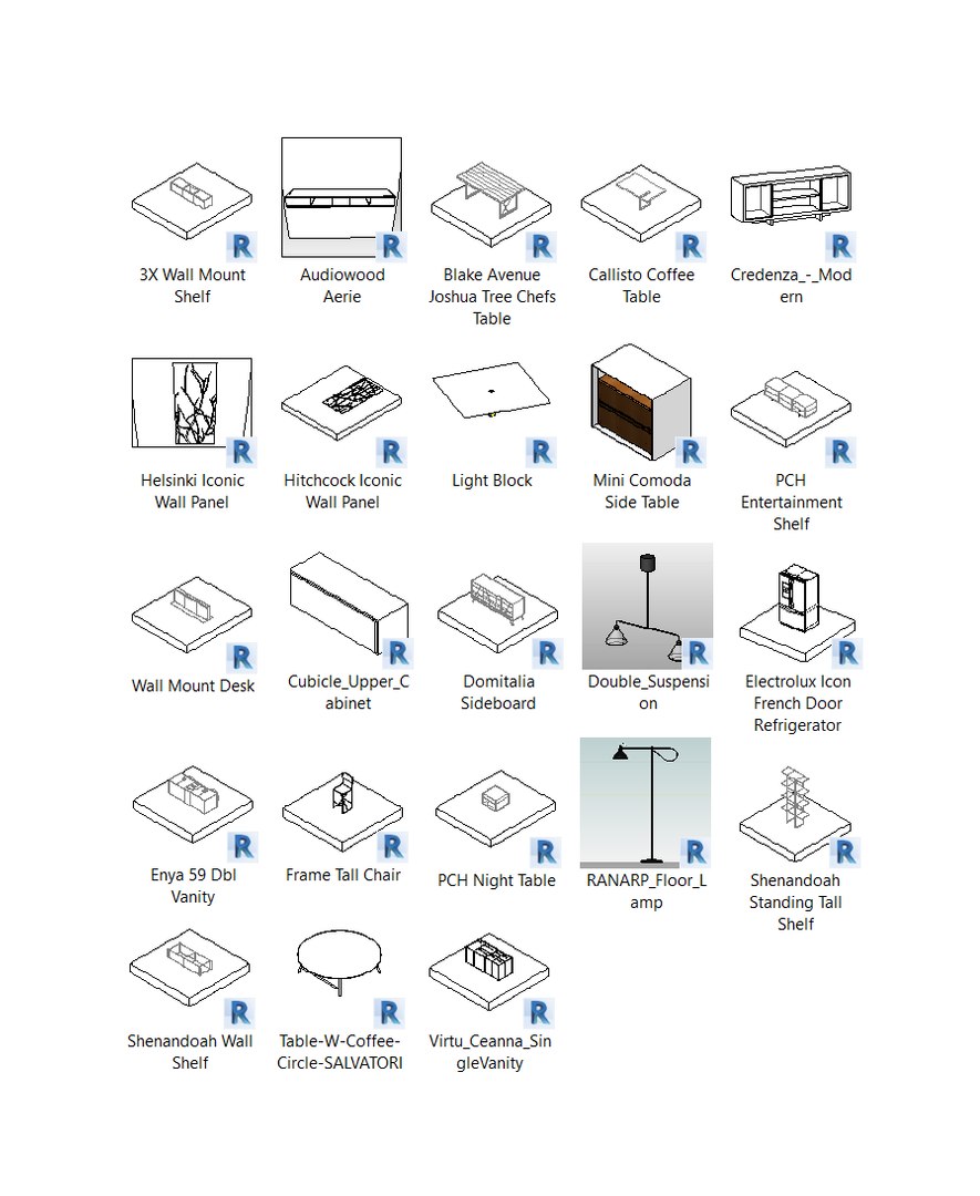 Revit Furniture 3D - TurboSquid 1536911
