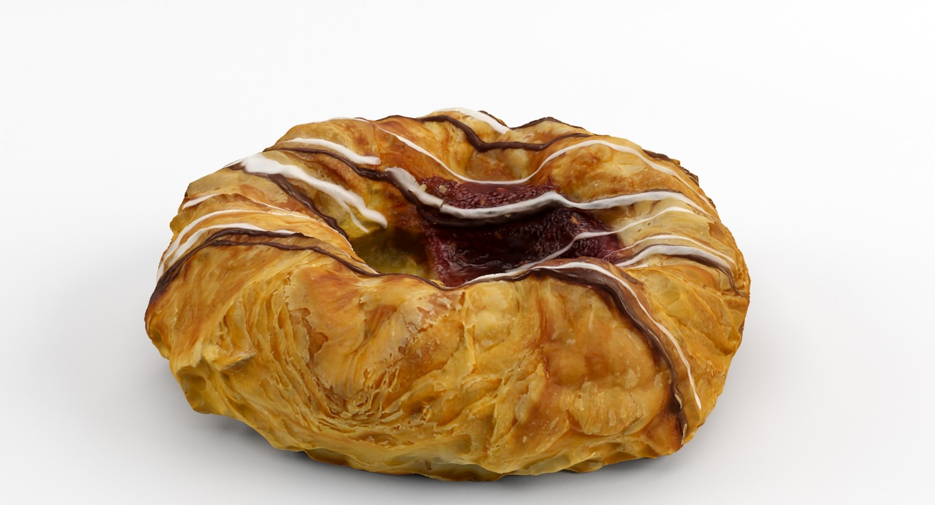 3d Model Realistic Danish Pastry