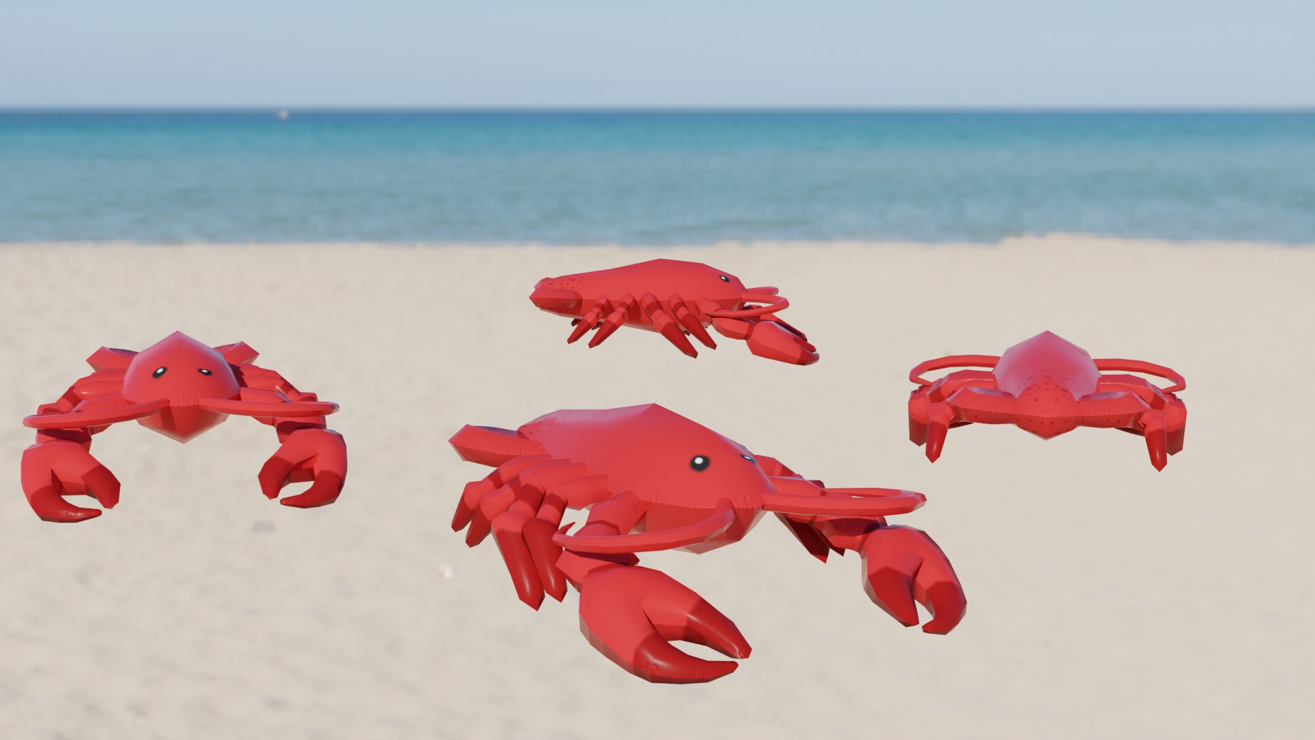 3D Lobster Inflatable Toy - TurboSquid 1612406