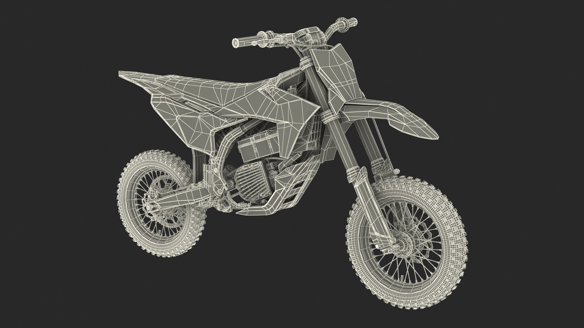 3D Electric Mini Cross Bike KTM SX-E 5 Rigged - TurboSquid 2390539