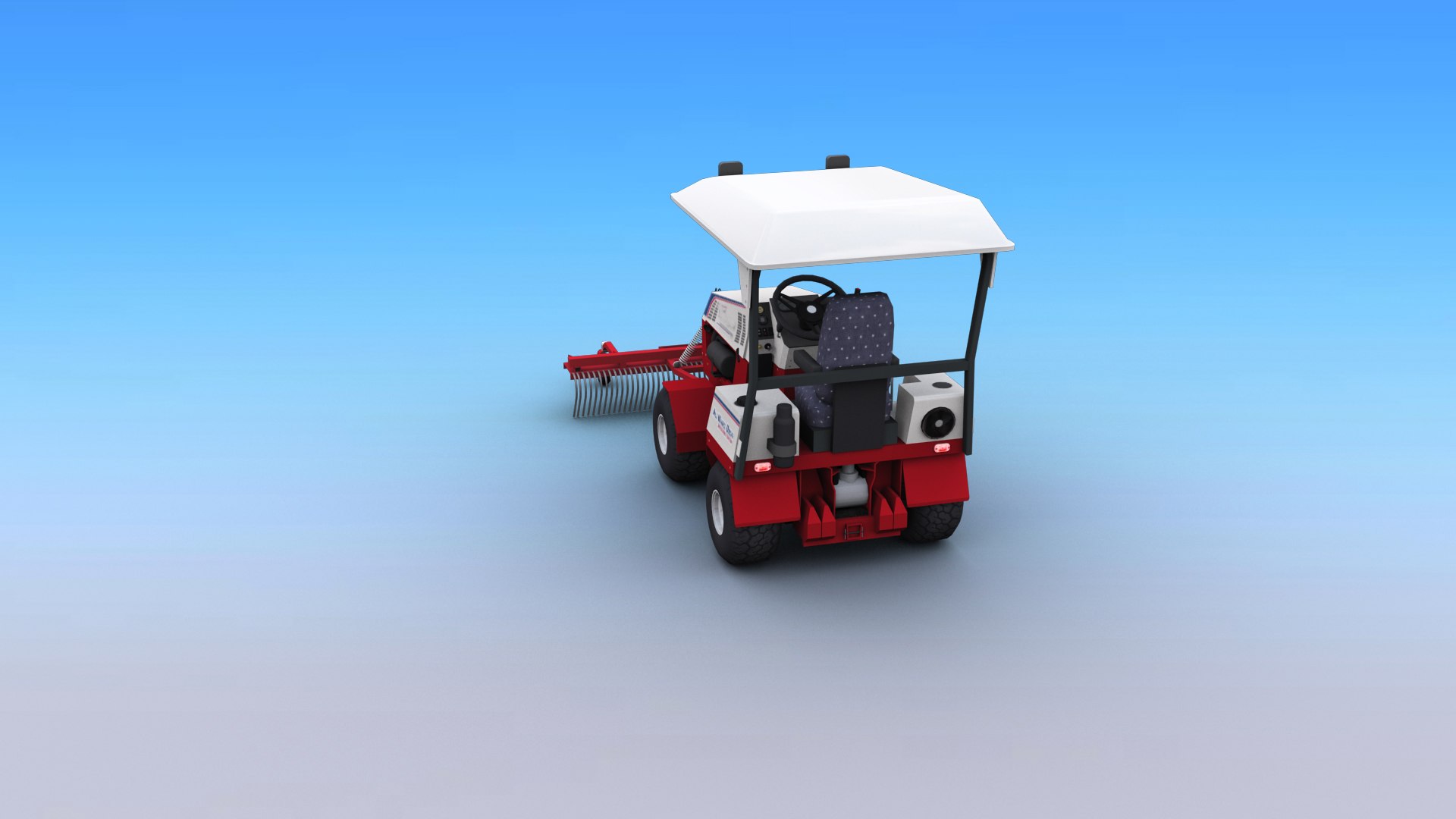 3D Tractors With Landscape Rakes - TurboSquid 2332827