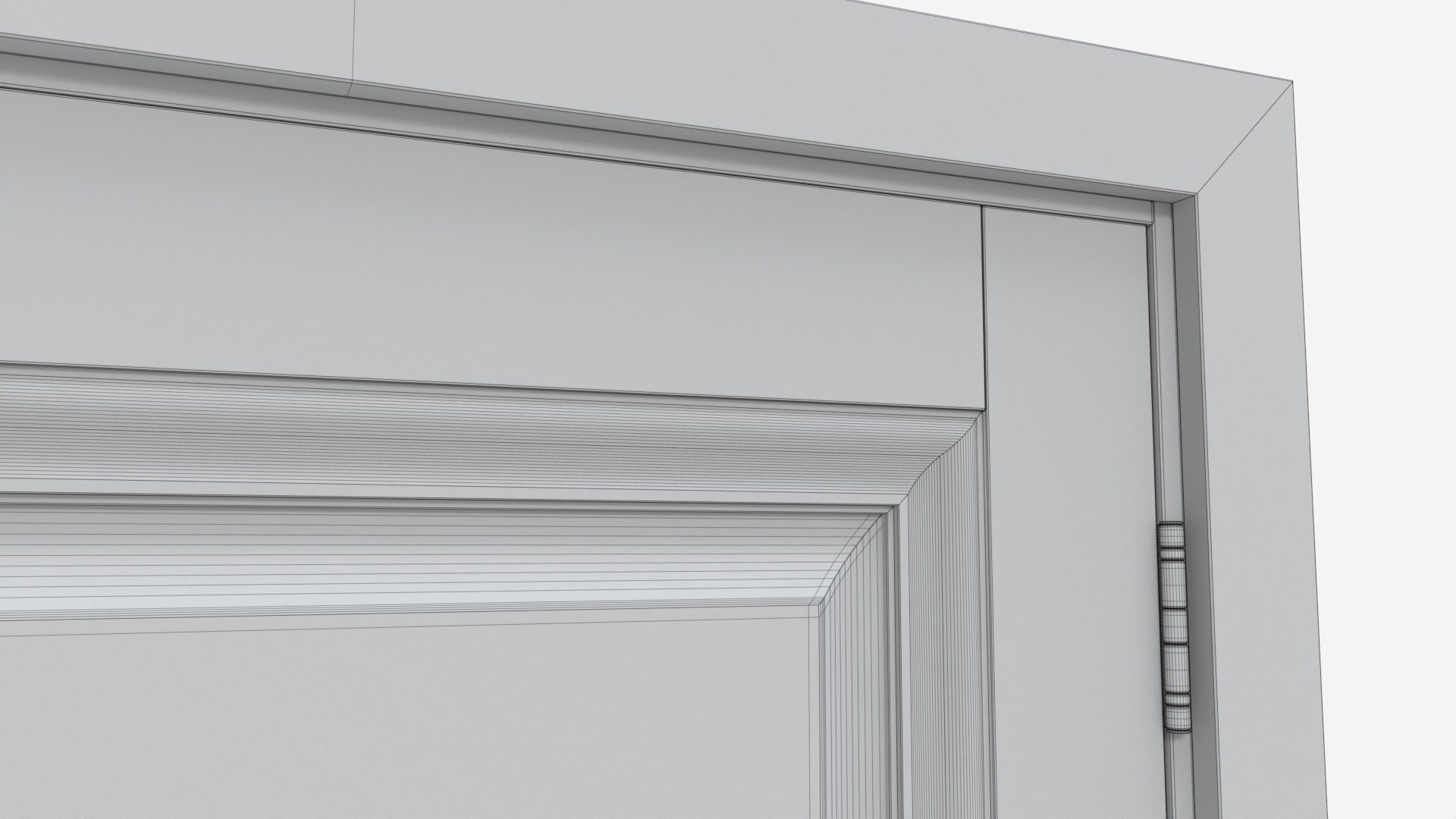 3D Model Classic Wooden Interior Door With Furniture 018 - TurboSquid ...