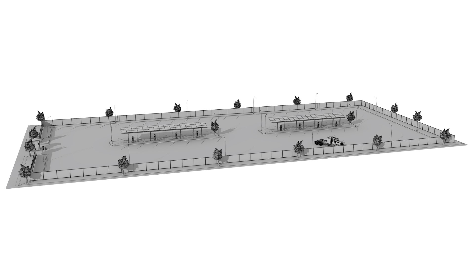 3D Model Solar Car Park - TurboSquid 2380171