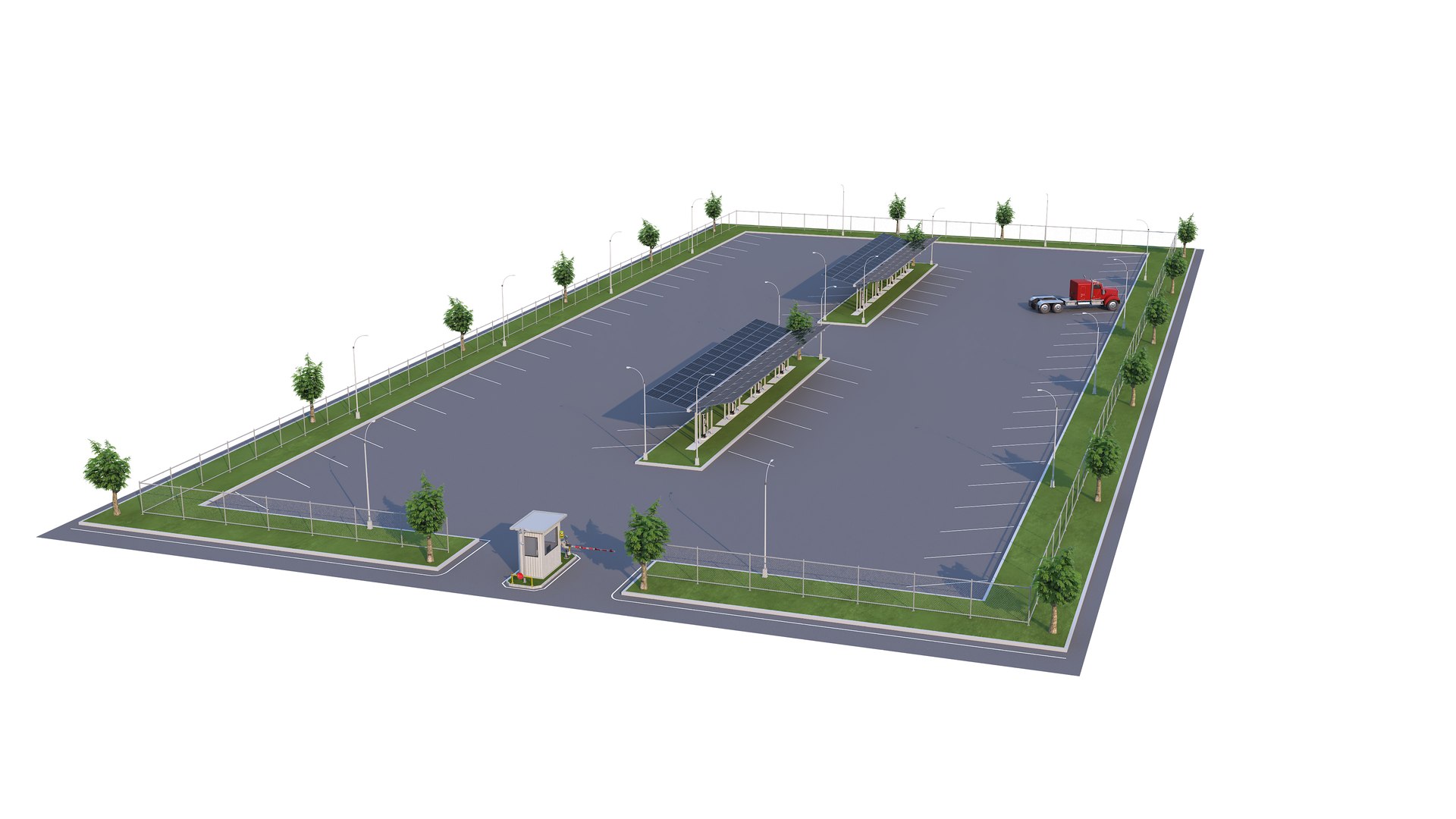 3D Model Solar Car Park - TurboSquid 2380171