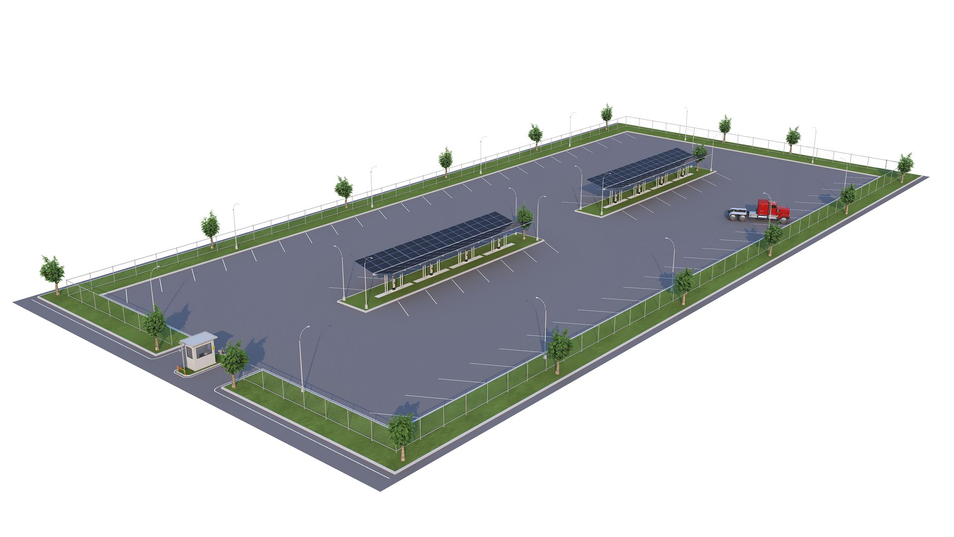 3D Model Solar Car Park - TurboSquid 2380171
