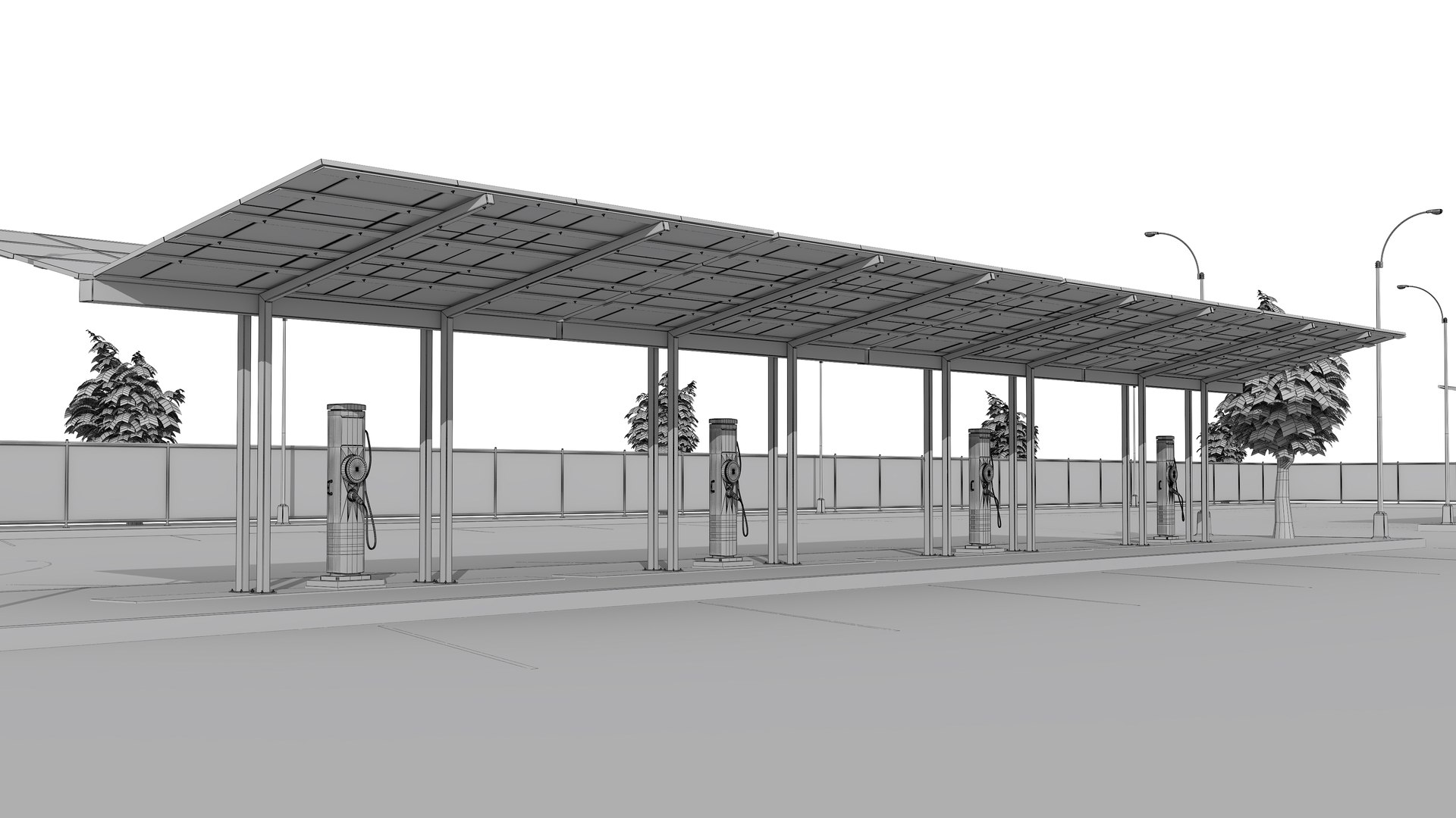 3D Model Solar Car Park - TurboSquid 2380171