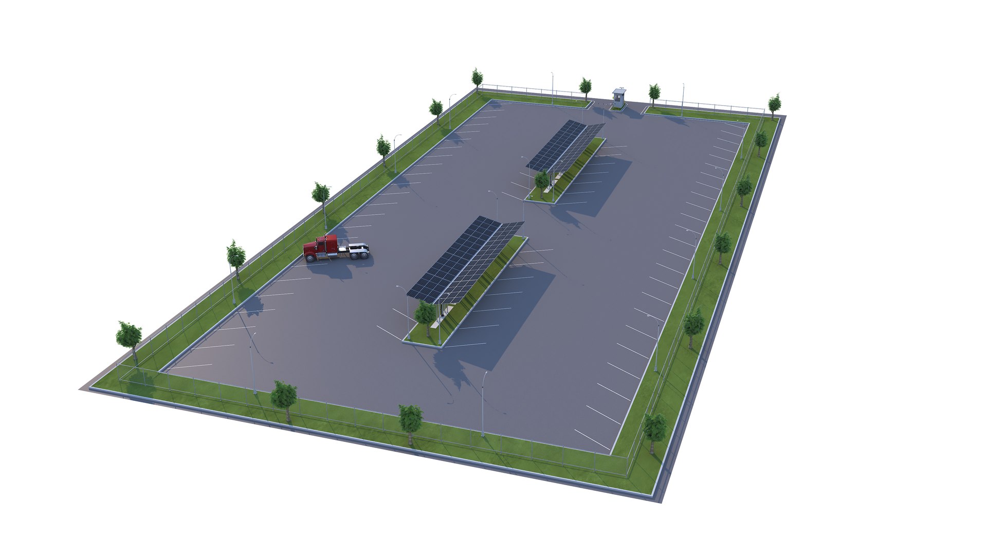 3D Model Solar Car Park - TurboSquid 2380171