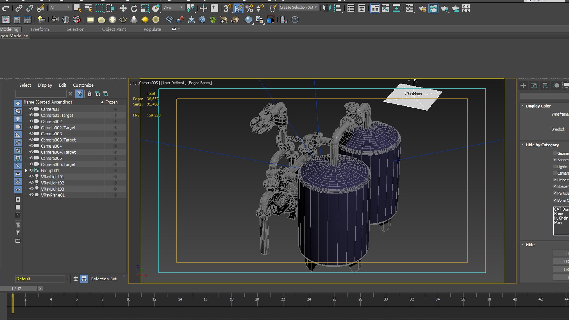 3D Steampunk Boiler Industrial Machine Mechanism Old Pipe Model ...