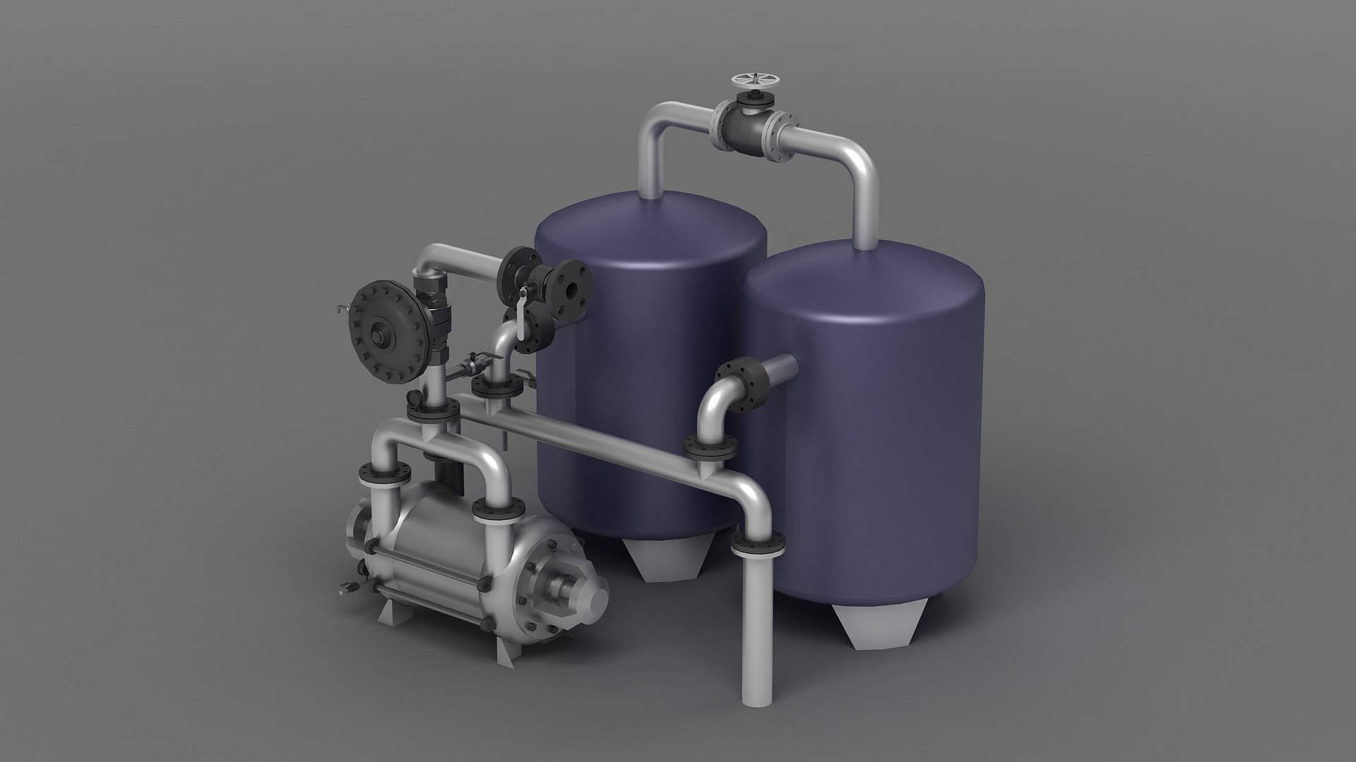 3D Steampunk Boiler Industrial Machine Mechanism Old Pipe Model ...