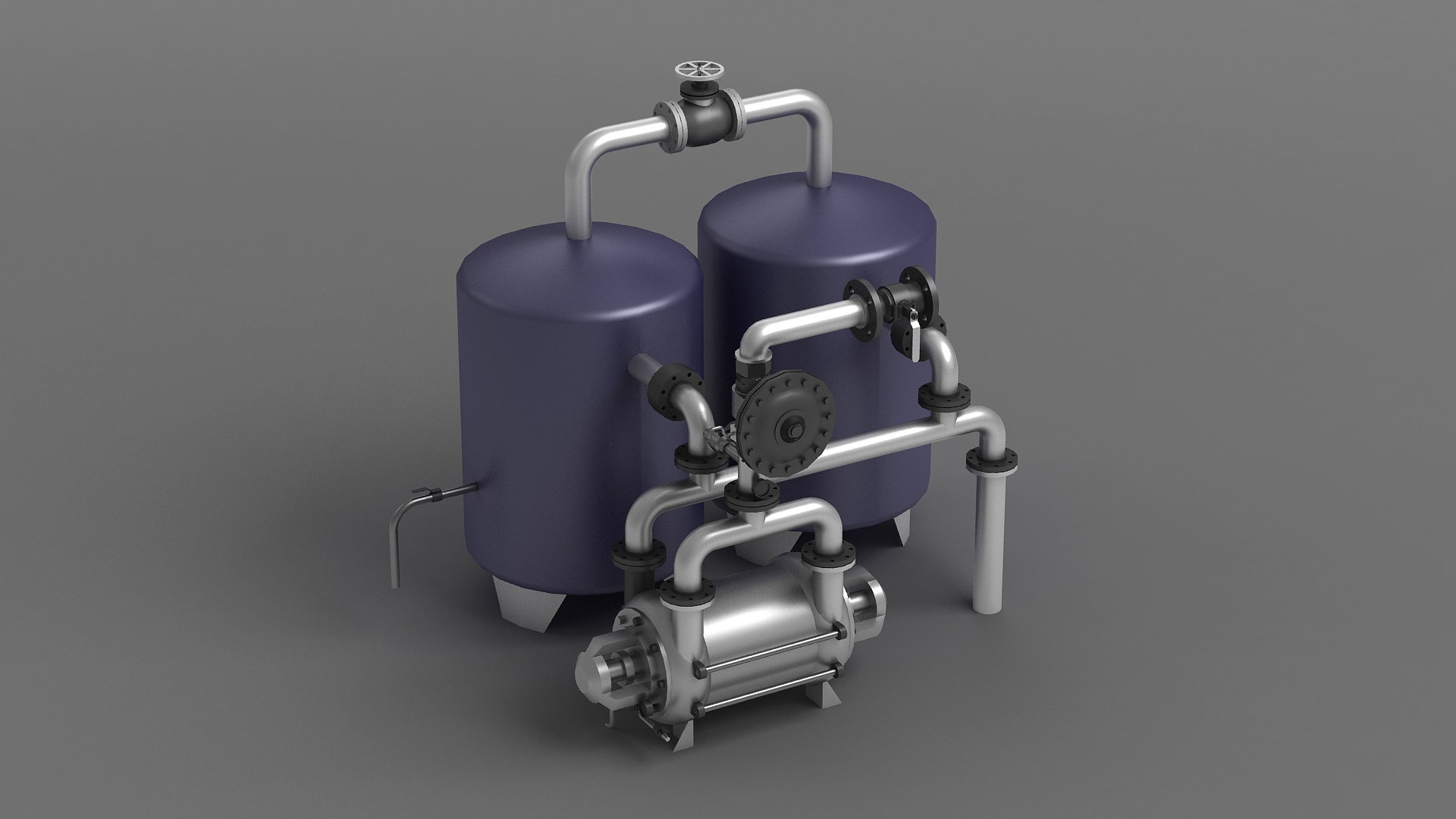 3D Steampunk Boiler Industrial Machine Mechanism Old Pipe Model ...