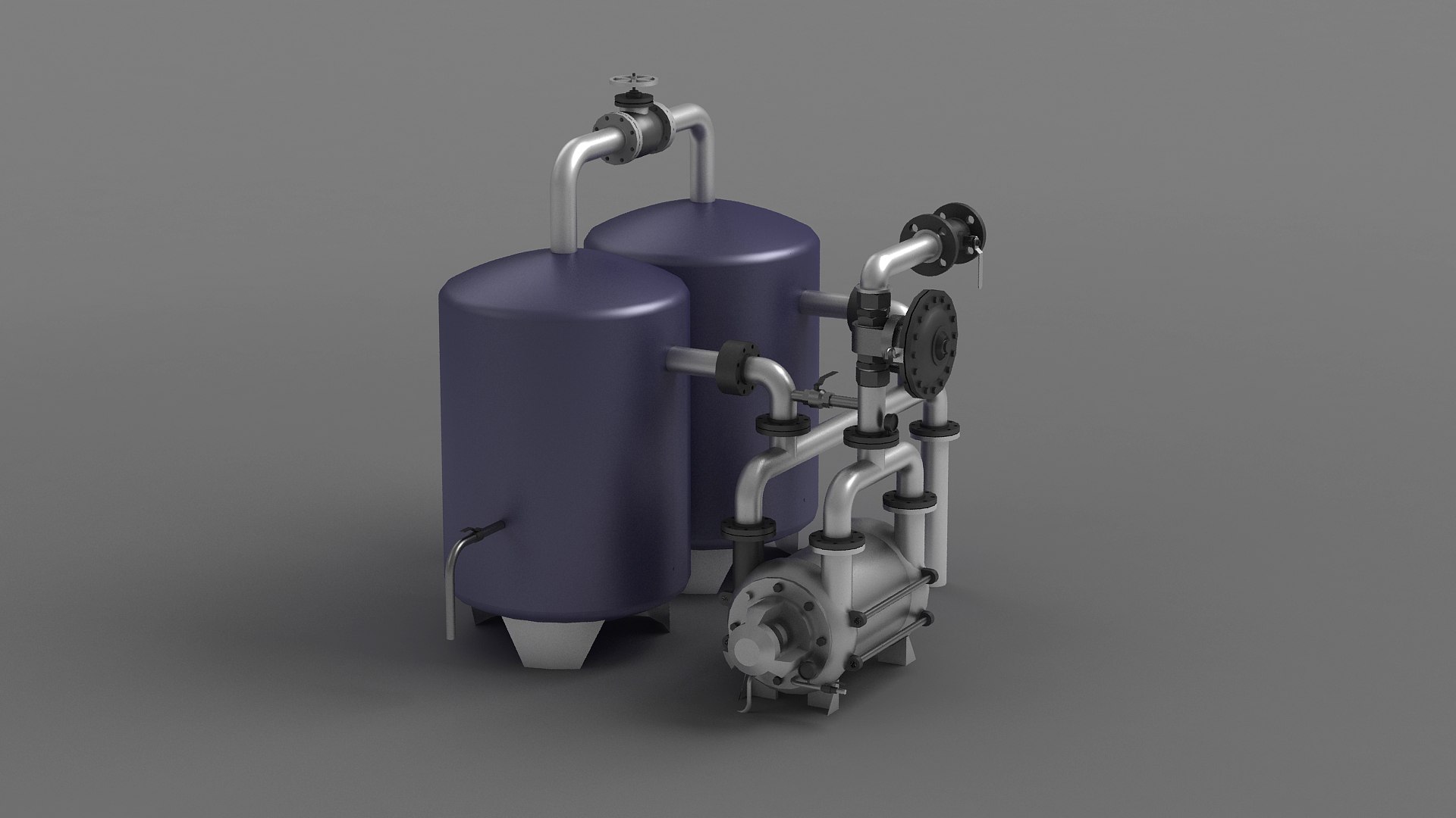 3D Steampunk Boiler Industrial Machine Mechanism Old Pipe Model ...