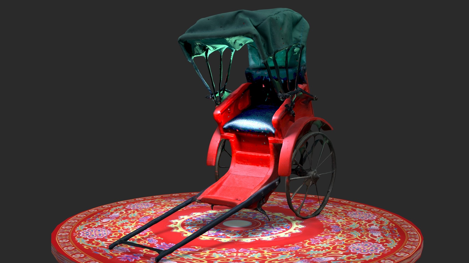 Chinese Rickshaw 3D Model - TurboSquid 2283804