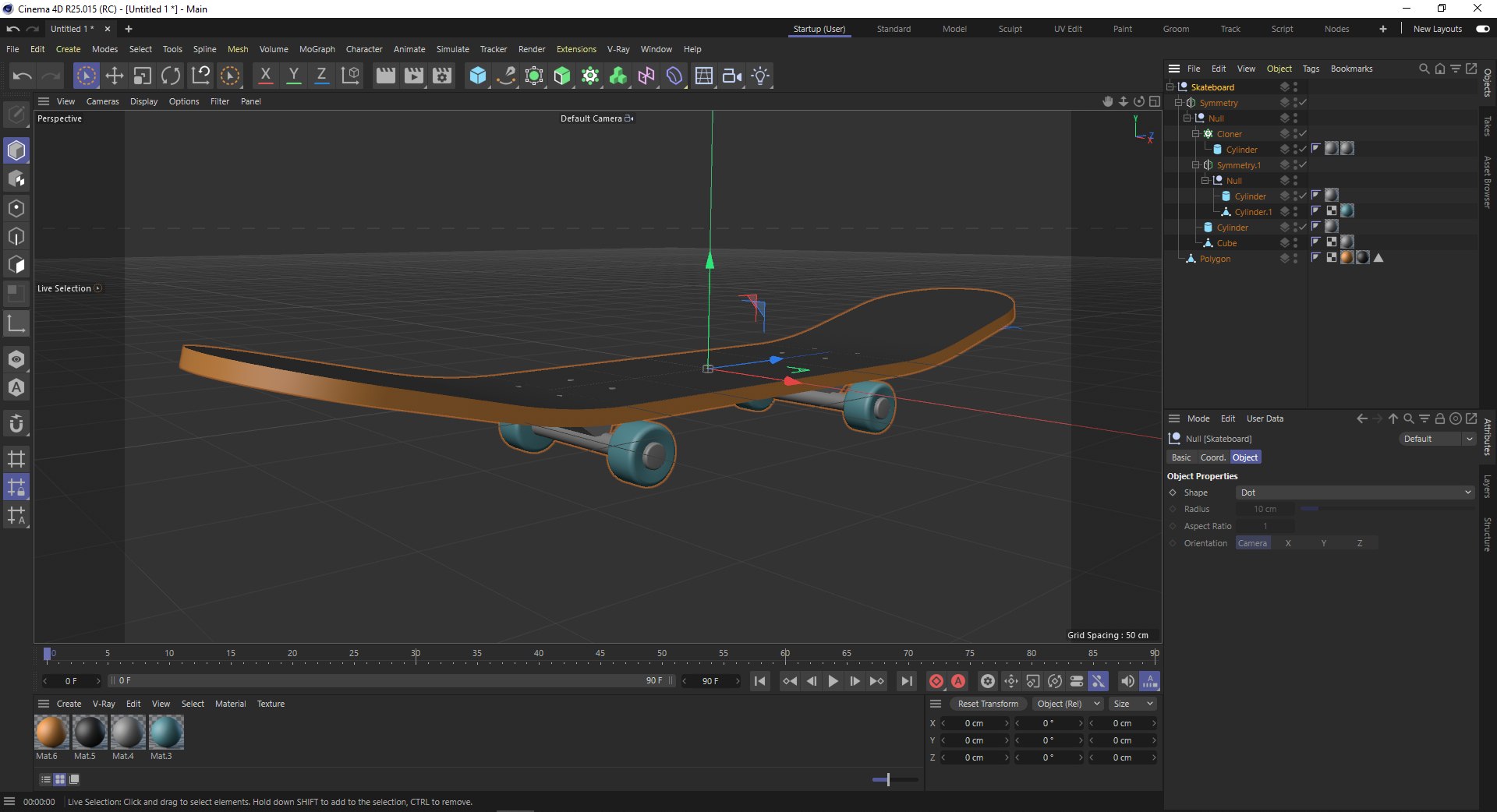 3D Low poly Skateboard model - TurboSquid 1909607