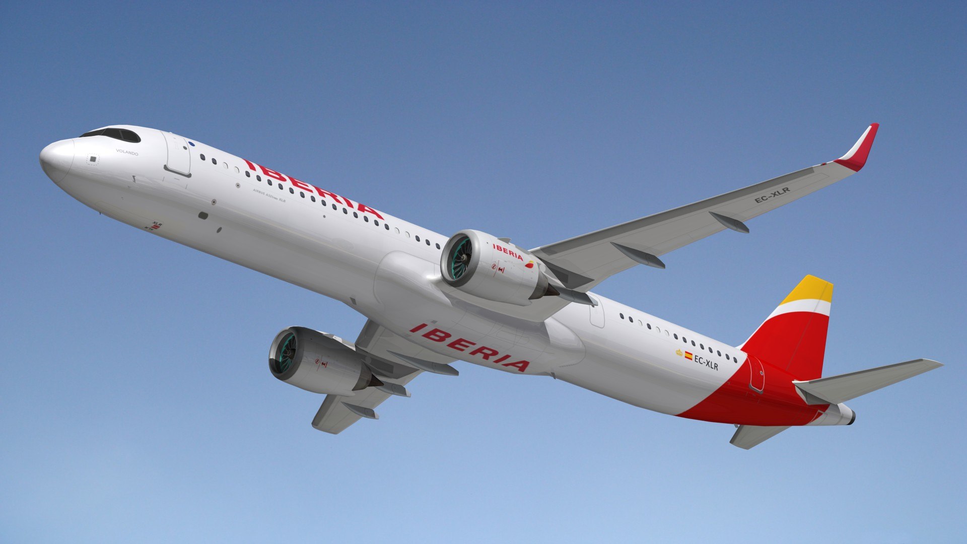 3D A321Neo XLR Iberia - TurboSquid 2105129