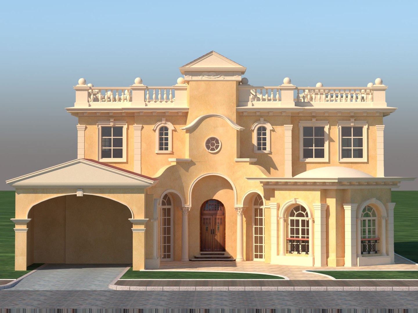 3D Roman Villas Model - TurboSquid 1166860