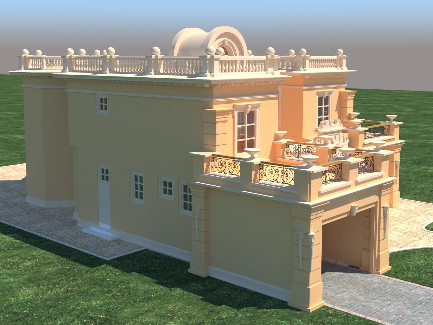 3D Roman Villas Model - TurboSquid 1166860