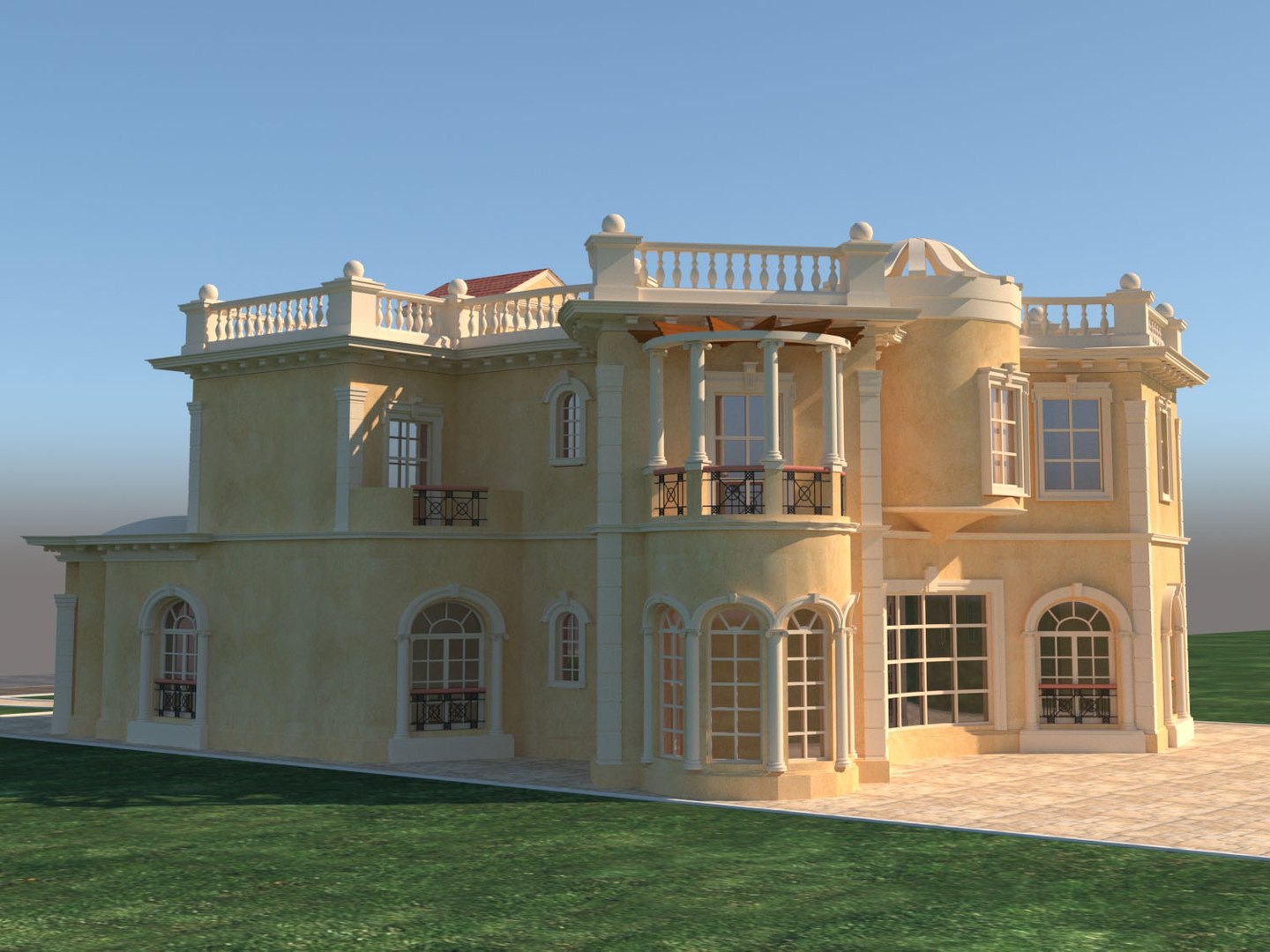 3D Roman Villas Model - TurboSquid 1166860