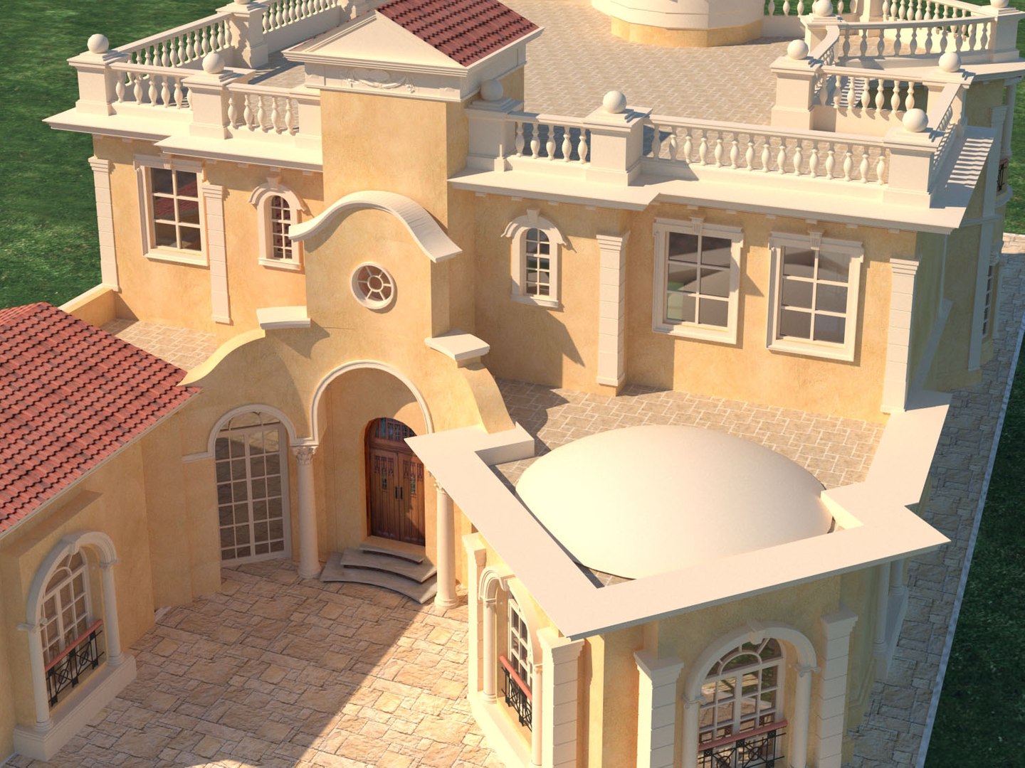 3D Roman Villas Model - TurboSquid 1166860