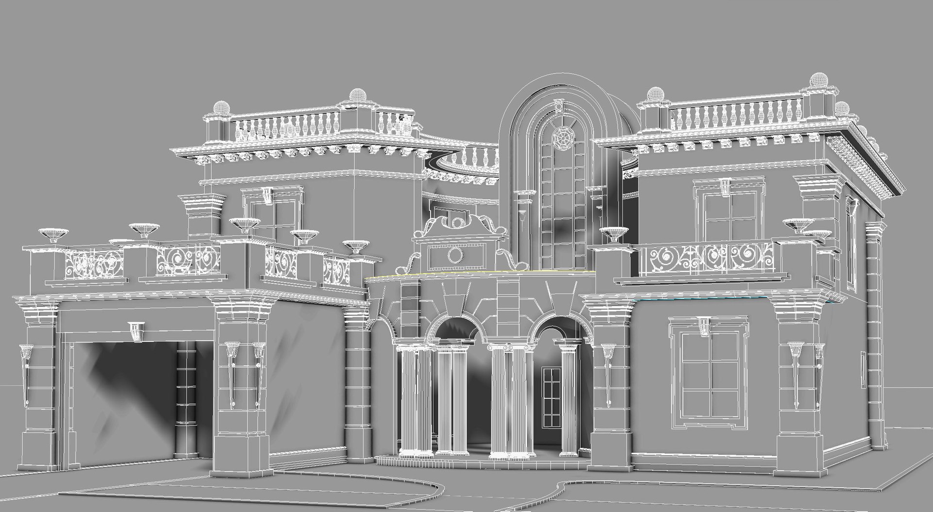 3D Roman Villas Model - TurboSquid 1166860