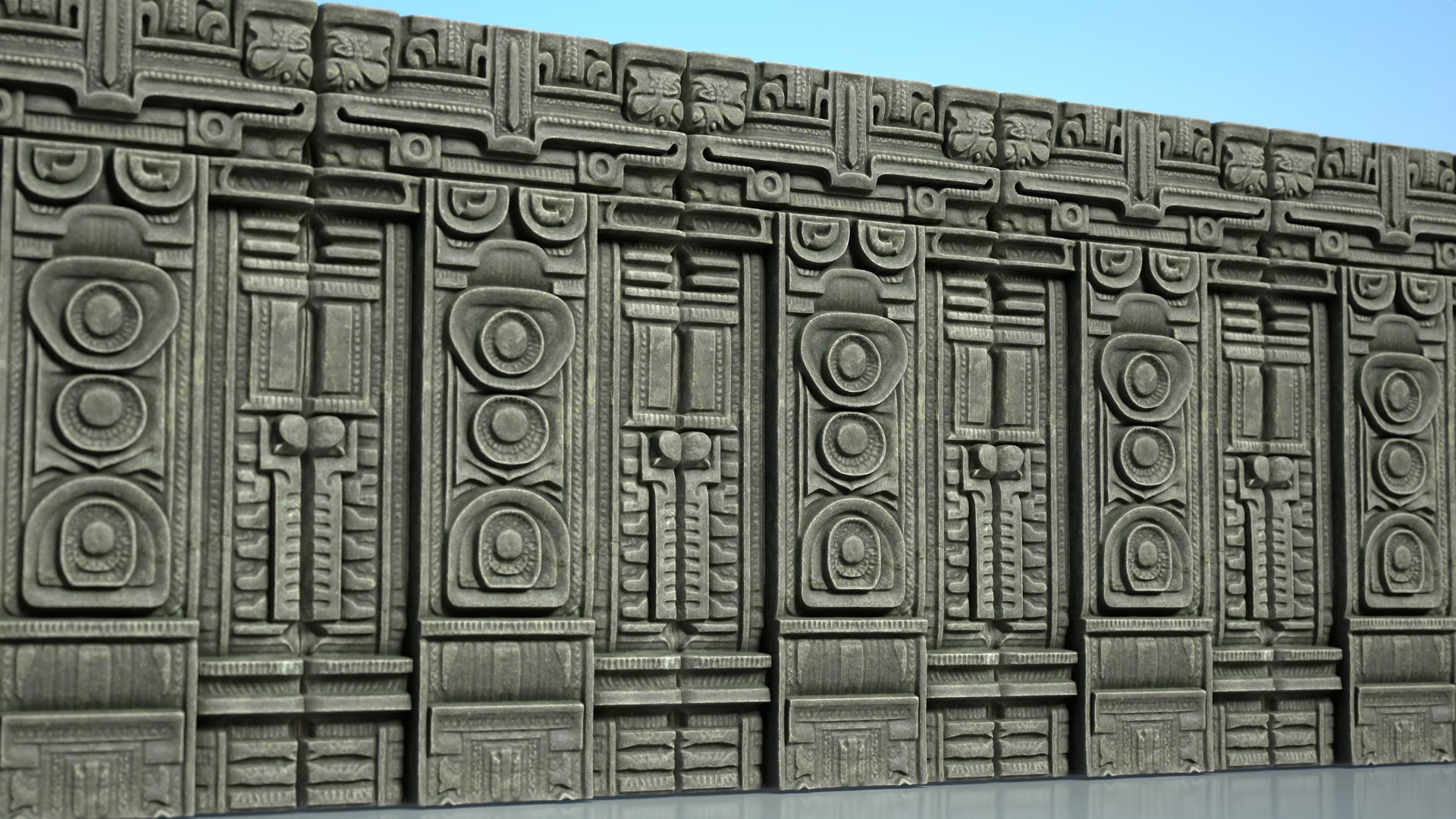 High Poly Mayan Walls - 240418 3D - TurboSquid 2217997