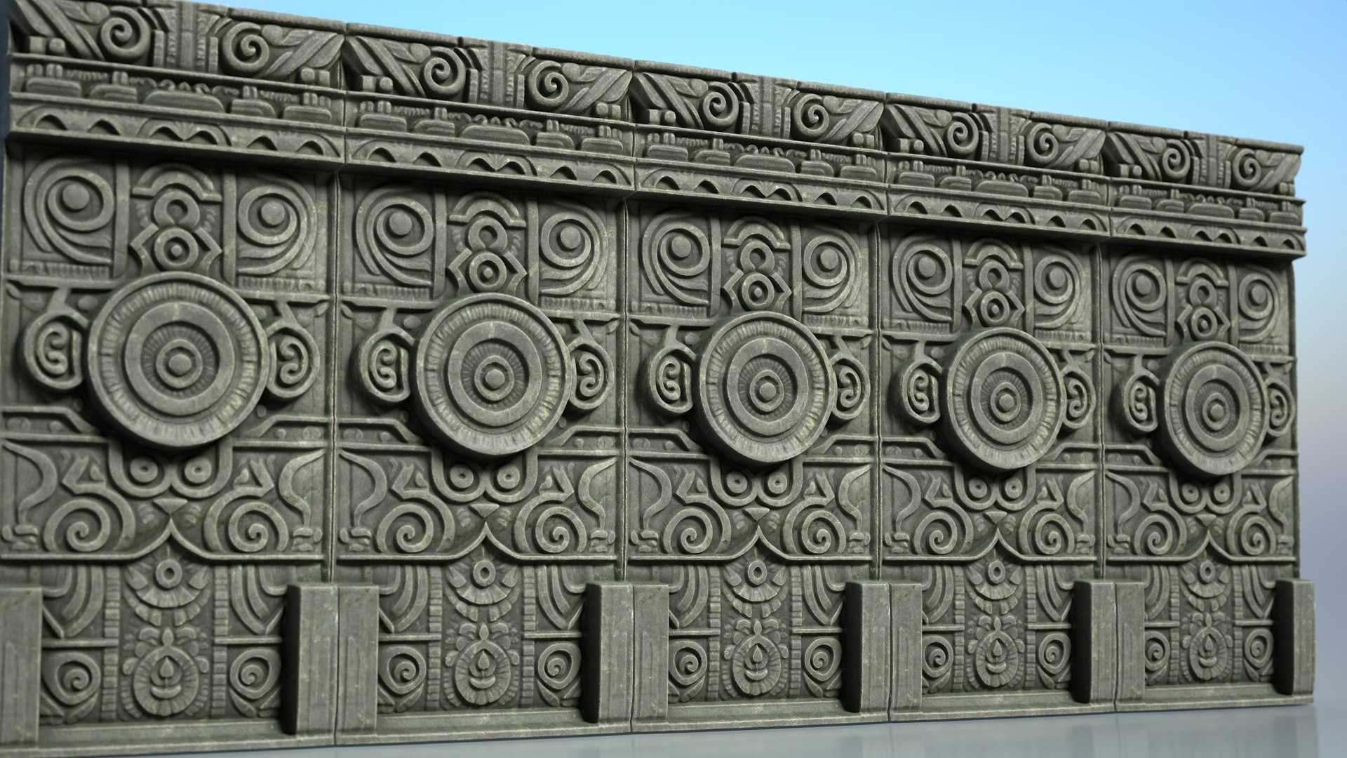 High Poly Mayan Walls - 240418 3D - TurboSquid 2217997