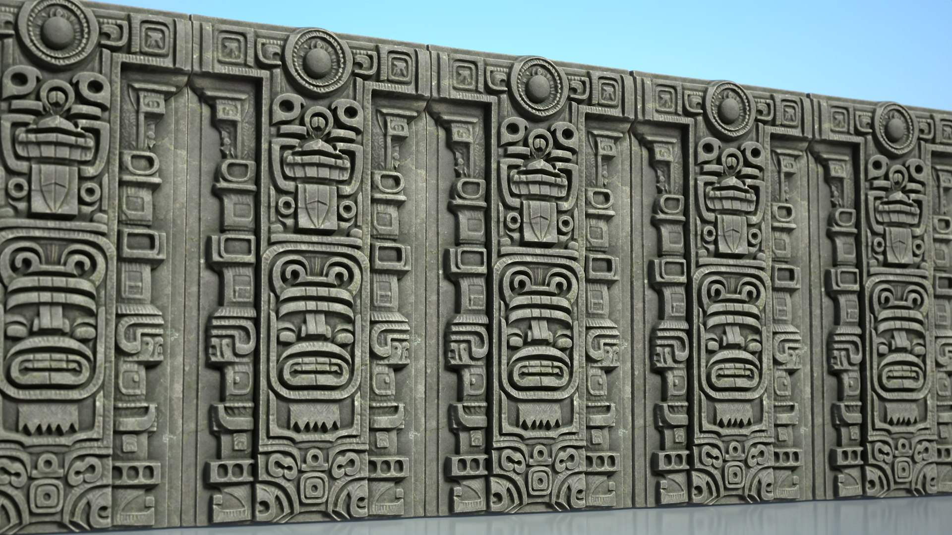 High Poly Mayan Walls - 240418 3D - TurboSquid 2217997