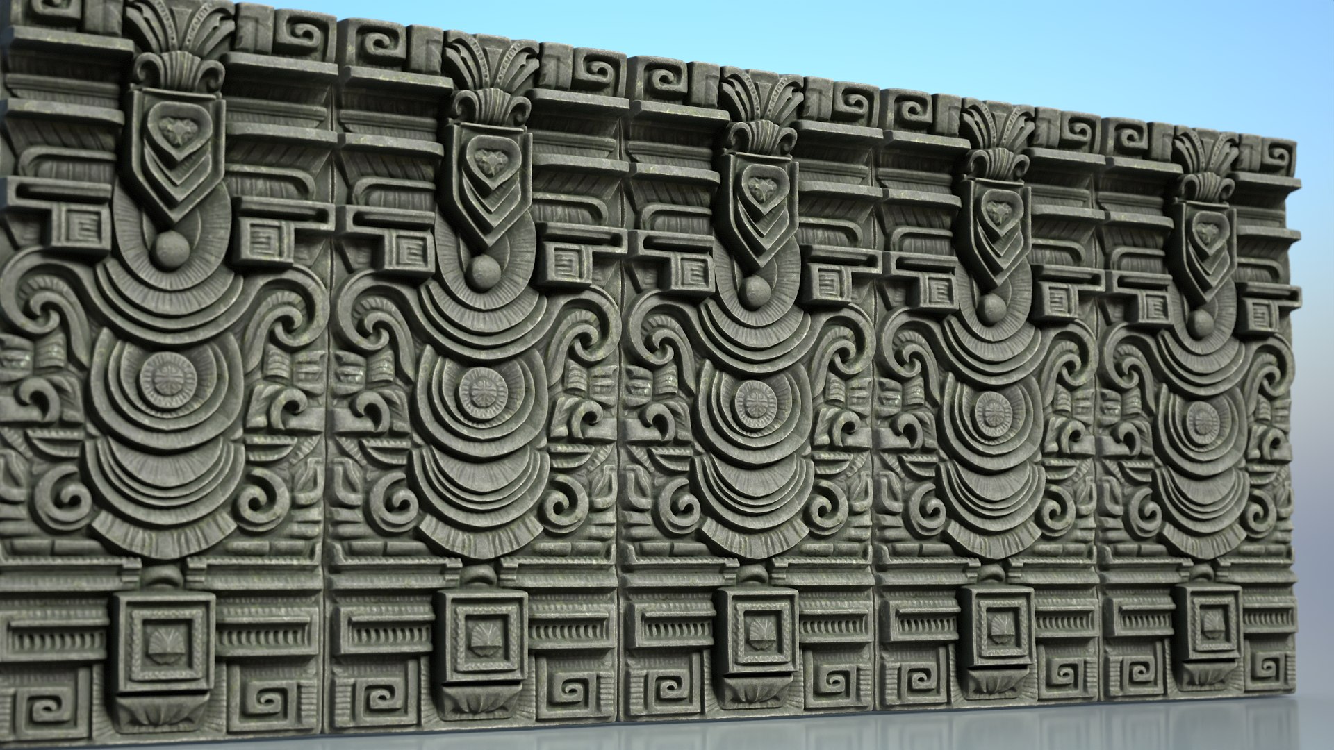 High Poly Mayan Walls - 240418 3D - TurboSquid 2217997