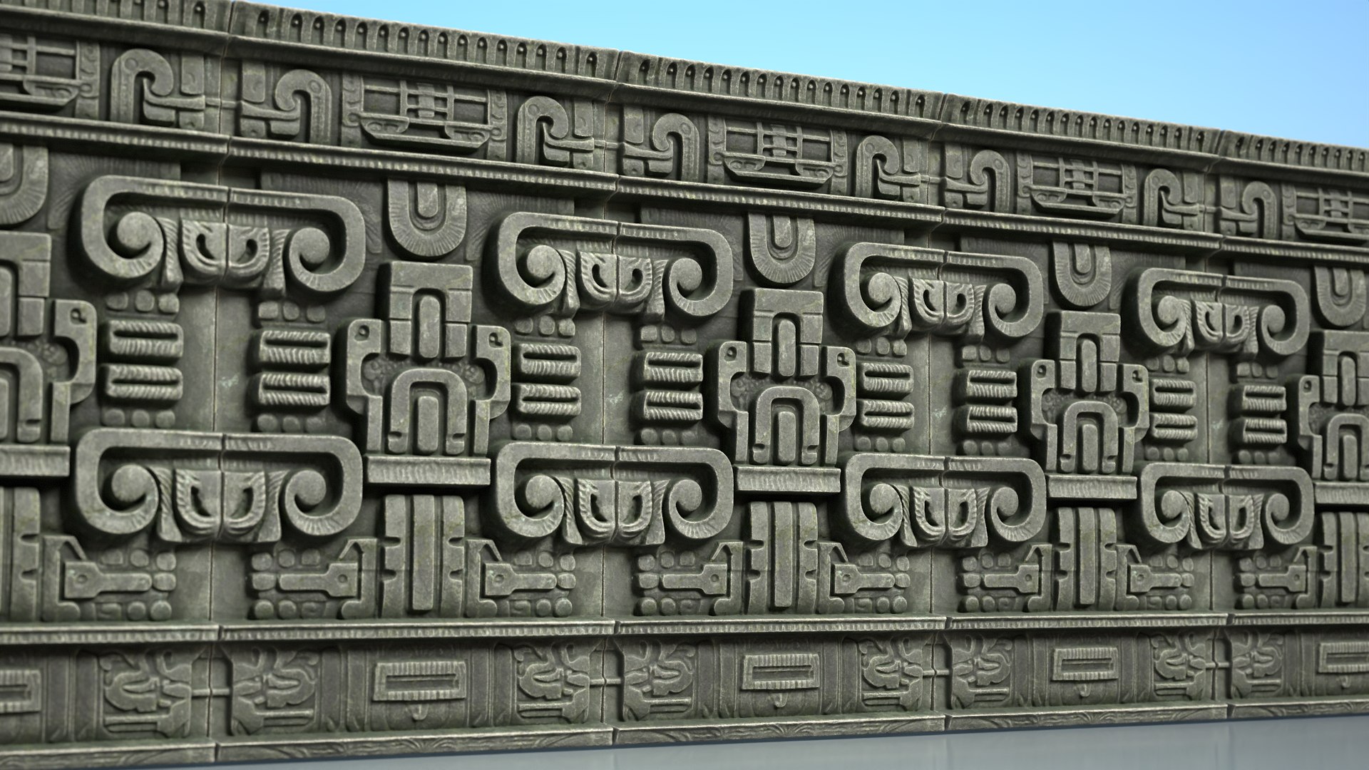High Poly Mayan Walls - 240418 3D - TurboSquid 2217997